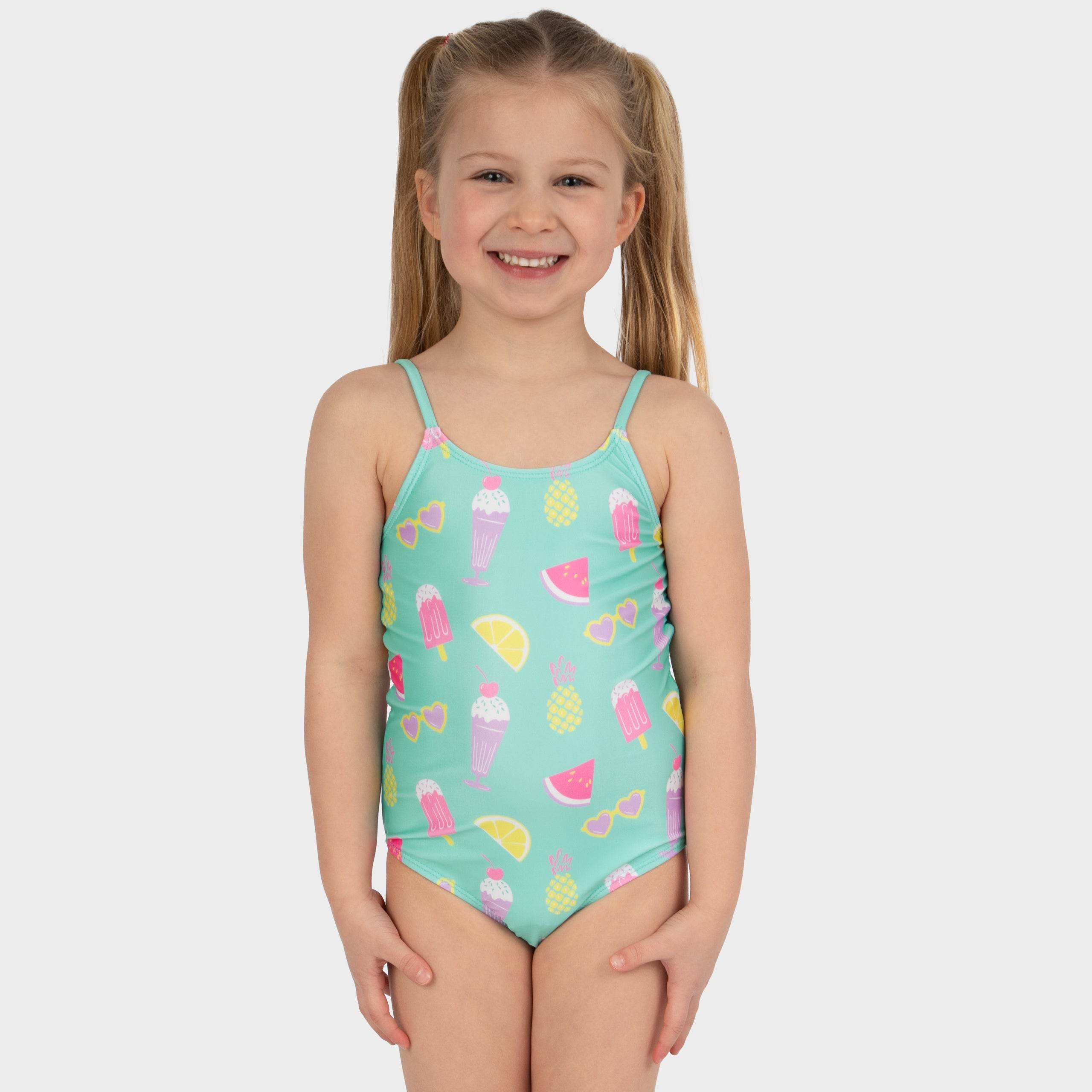 Harry Bear Girls Swimsuit | Girls Ice Cream Swimsuit | Character.com