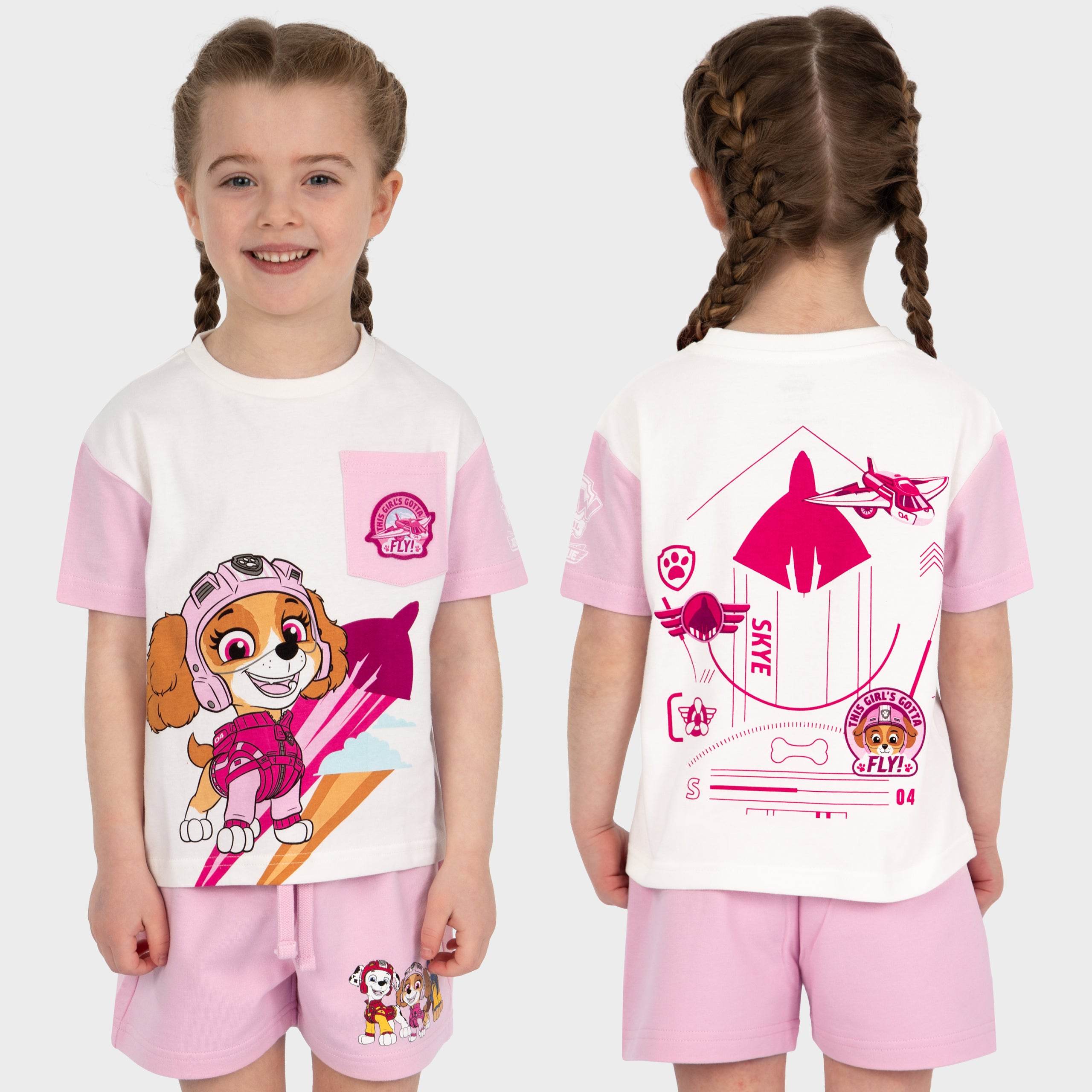 PAW Patrol Tshirt and Shorts | Girls Skye Outfit | Character.com