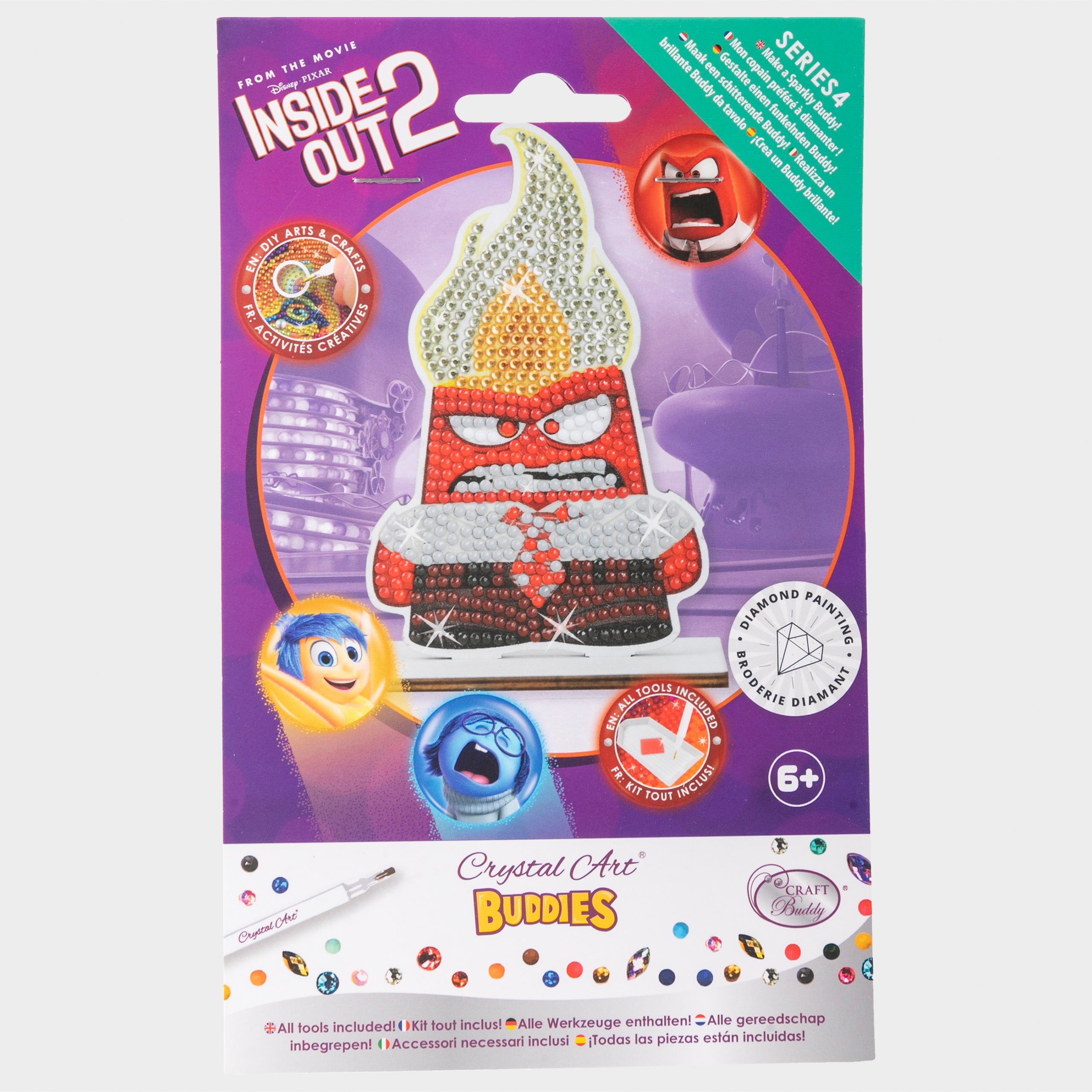 Disney Inside Out Anger Crystal Art Buddy | Disney Gifts For Kids ...