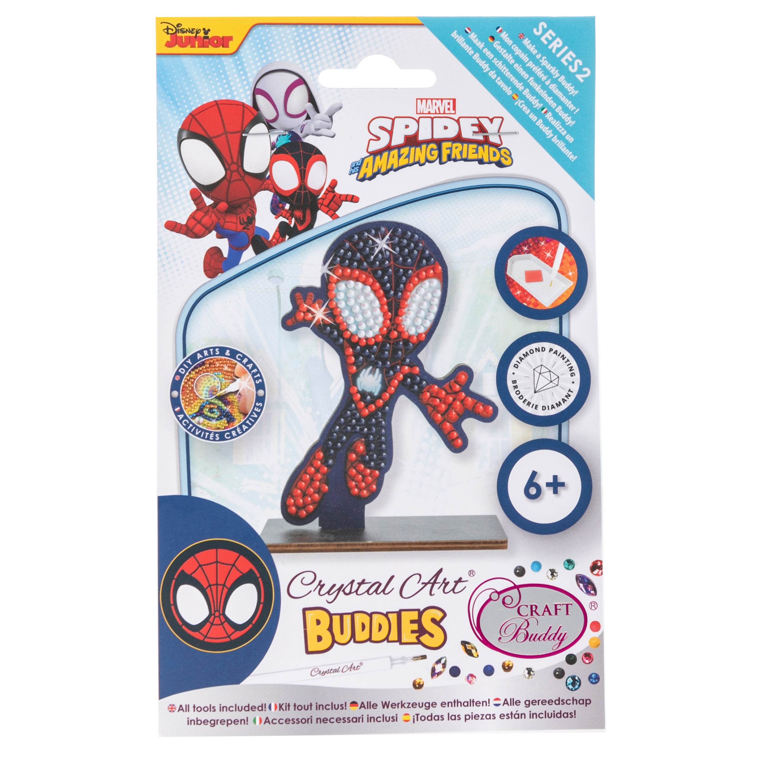 Miles Morales Marvel Crystal Art Buddy | Toys | Official Character.com