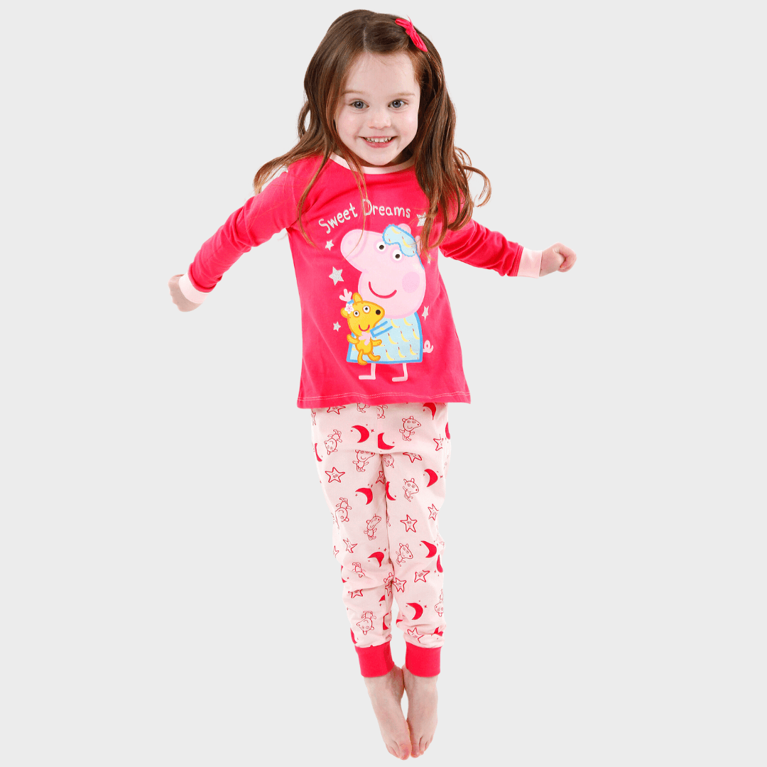 Peppa Pig Girls PJs | 100% Cotton Pyjamas | Pink – Character.com