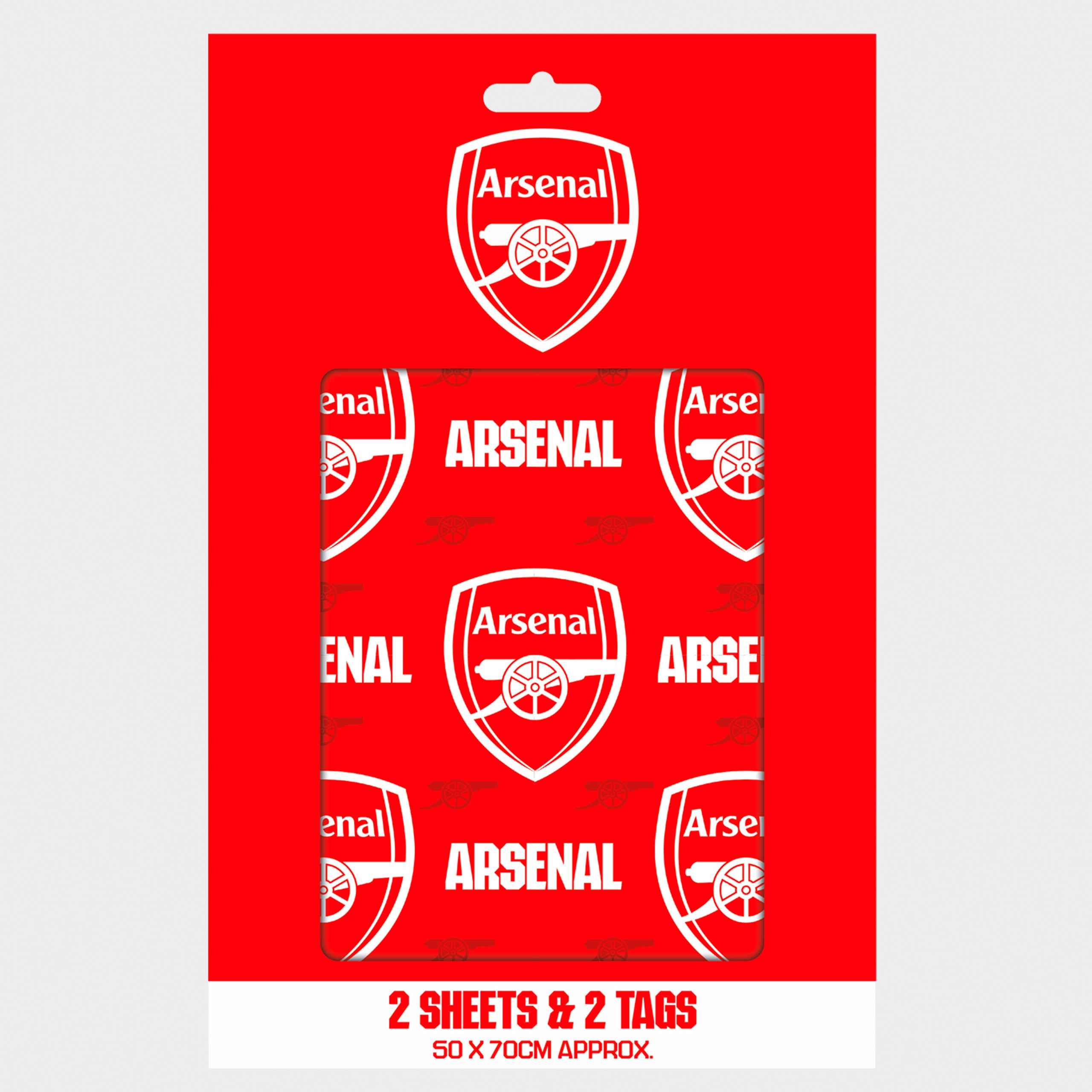Arsenal Gift Wrap And Tags | Gift Wrap And Tags | Football Wrapping ...