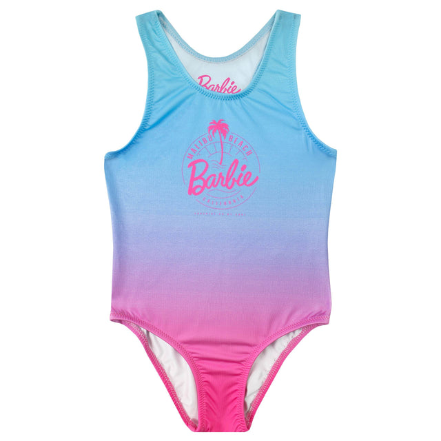 Barbie Girls Swimsuit | Malibu Swimming Costume | Blue/Pink – Character.com
