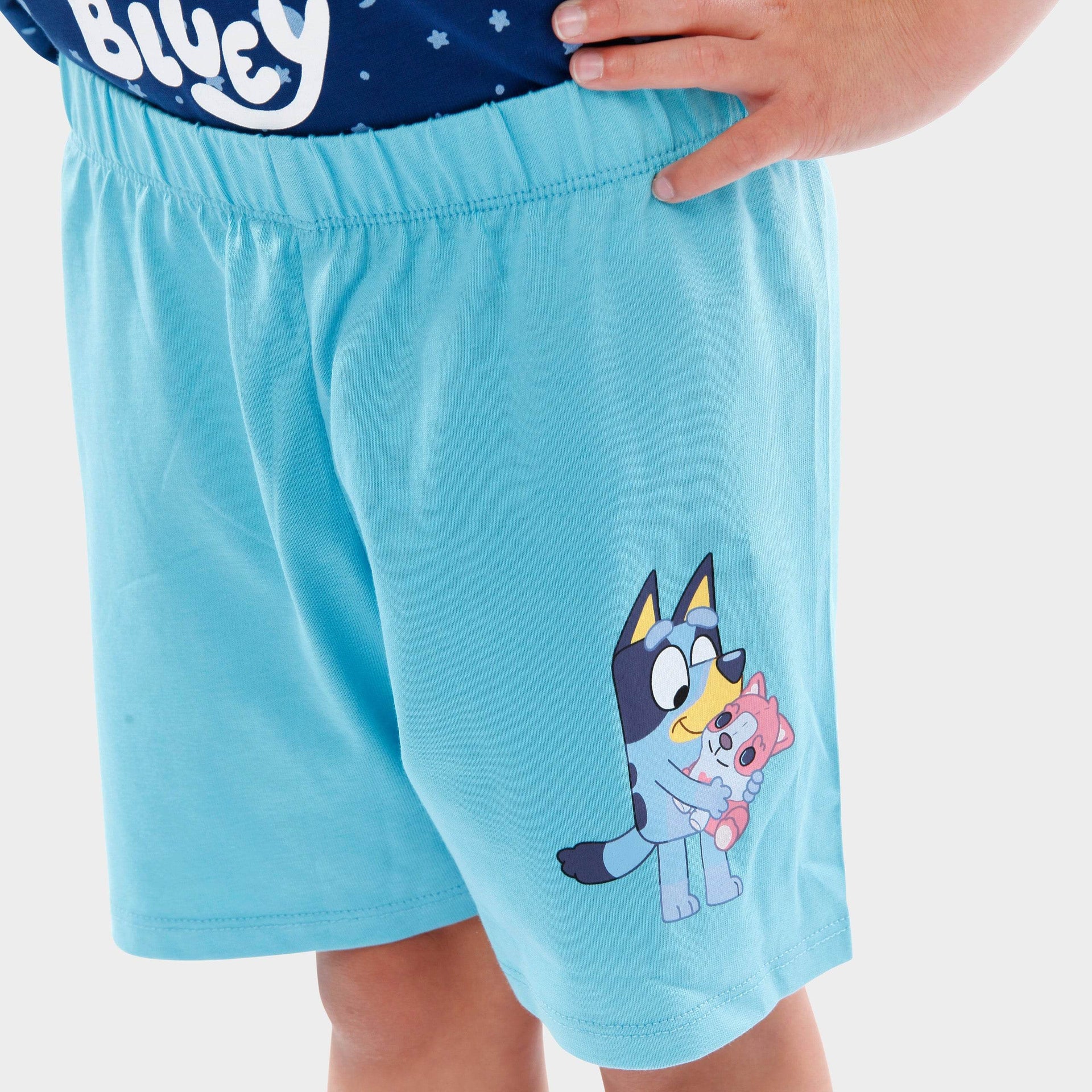 Bluey Girls Short PJs | 100% Cotton | Summer Pyjamas | Blue – Character.com