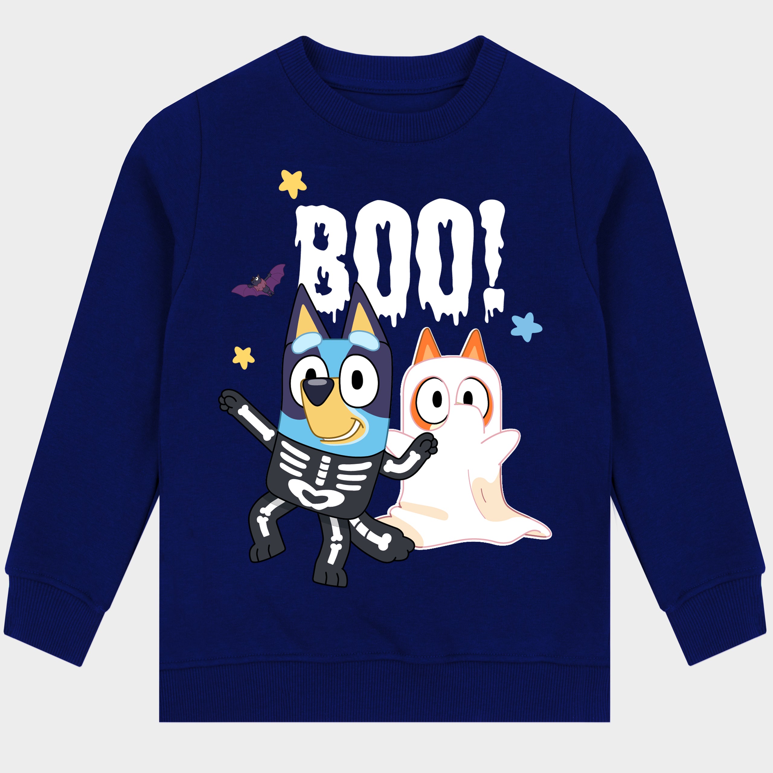 Bluey Sweatshirt | Boo Halloween Bluey Bingo | Boys Sweater – Character.com