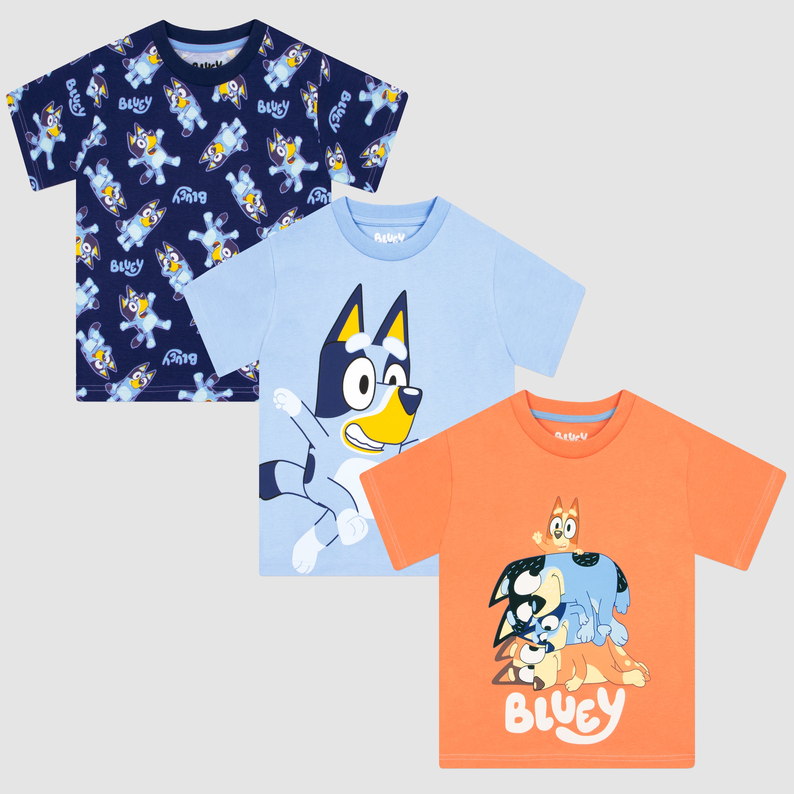 Bluey T-shirts For Boys | 3 Pack Bluey T Shirts | Character.com