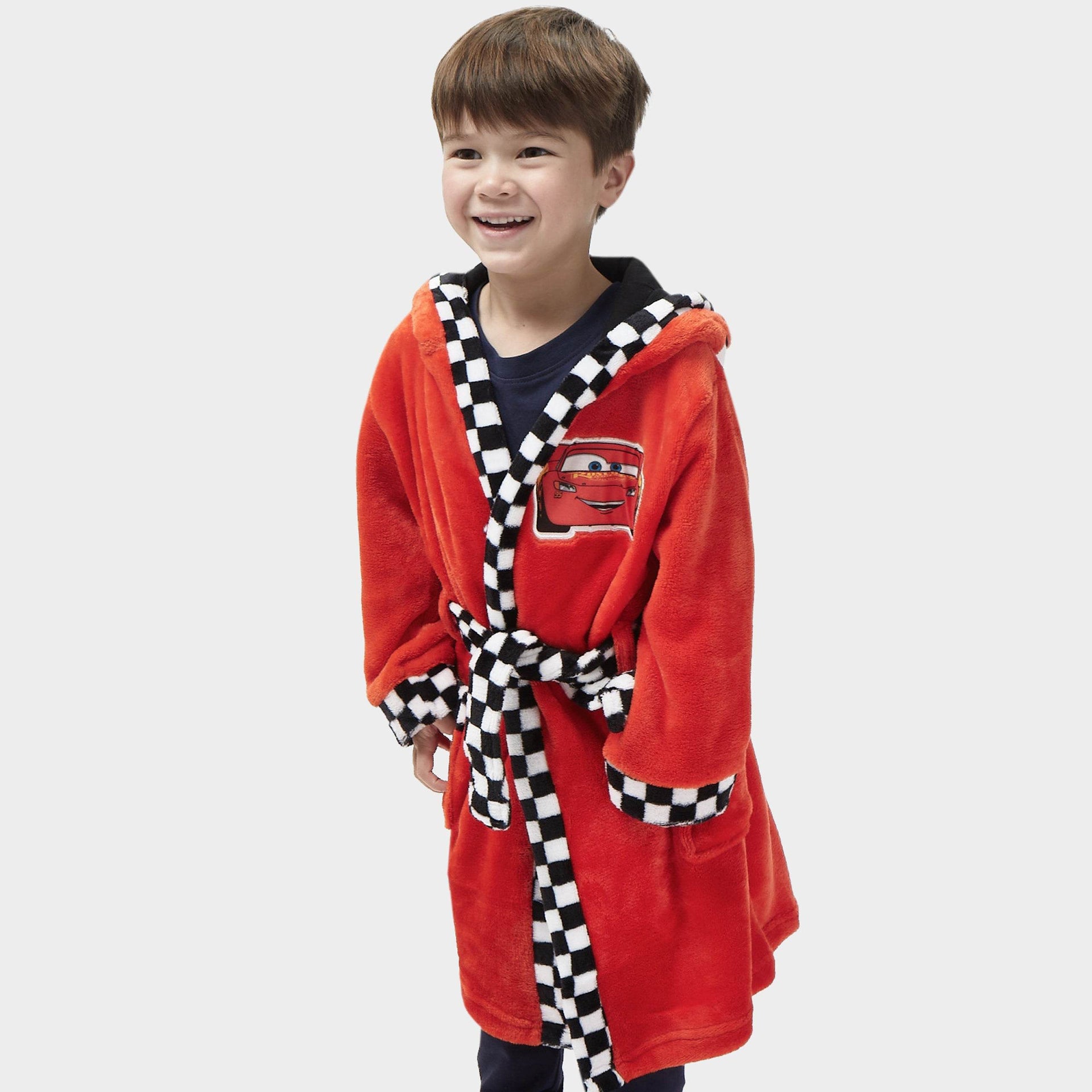 Lightning McQueen Kids Dressing Gown | Soft Fleece | Disney Cars ...