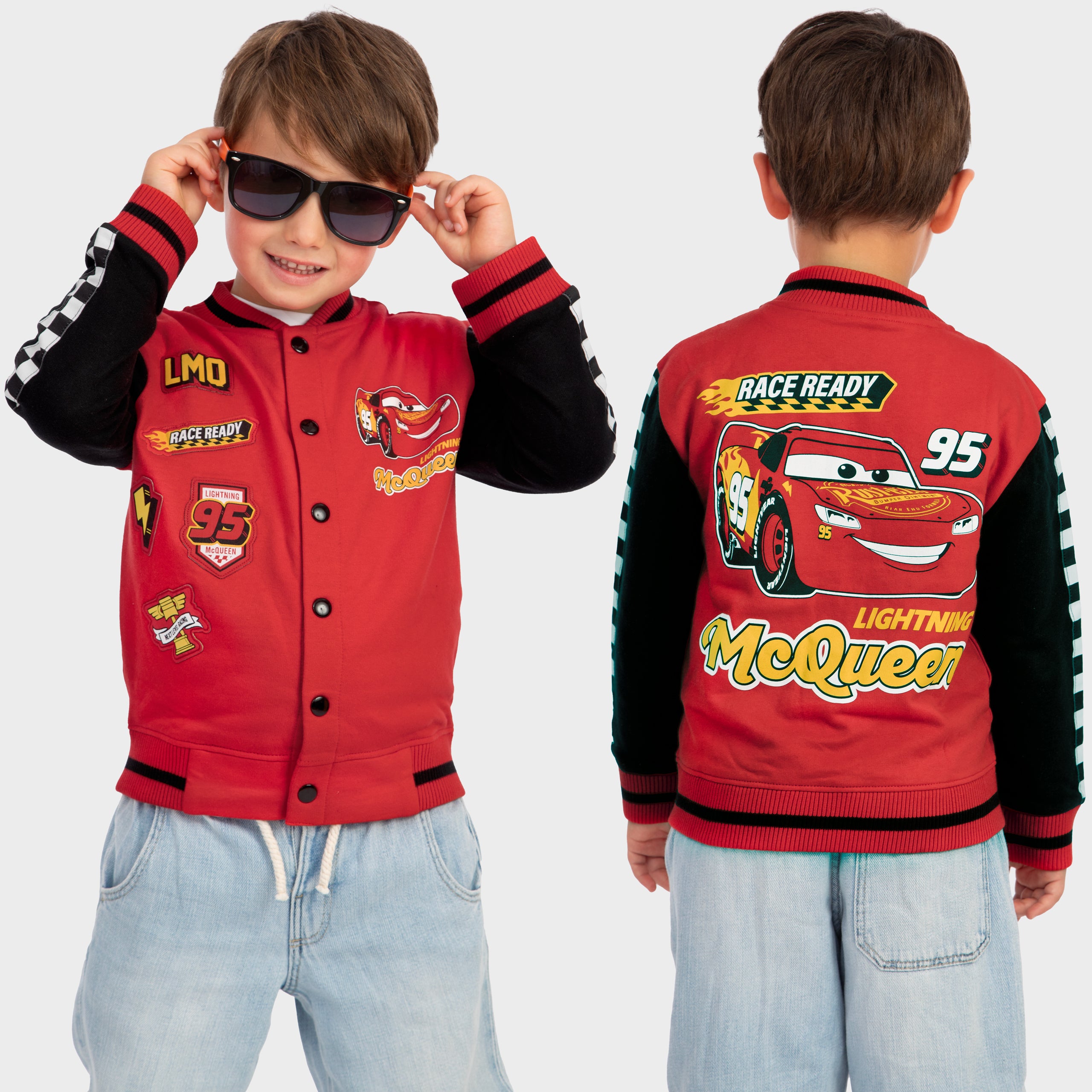 Disney Cars Bomber Jacket | Lightning McQueen Varsity Jacket ...
