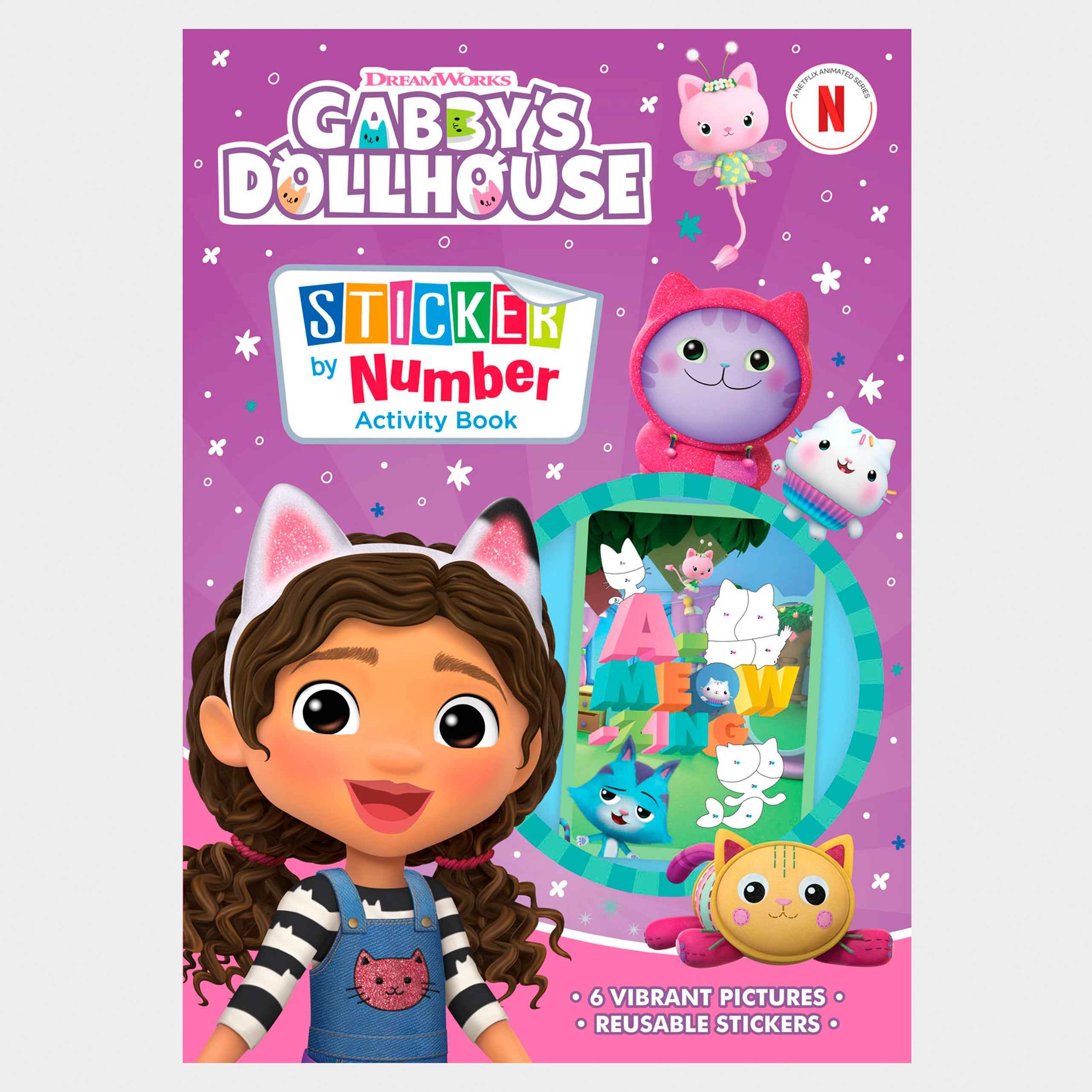 Gabby's Dollhouse Crafts | Girls Sticker By Number | Kids Gifts ...