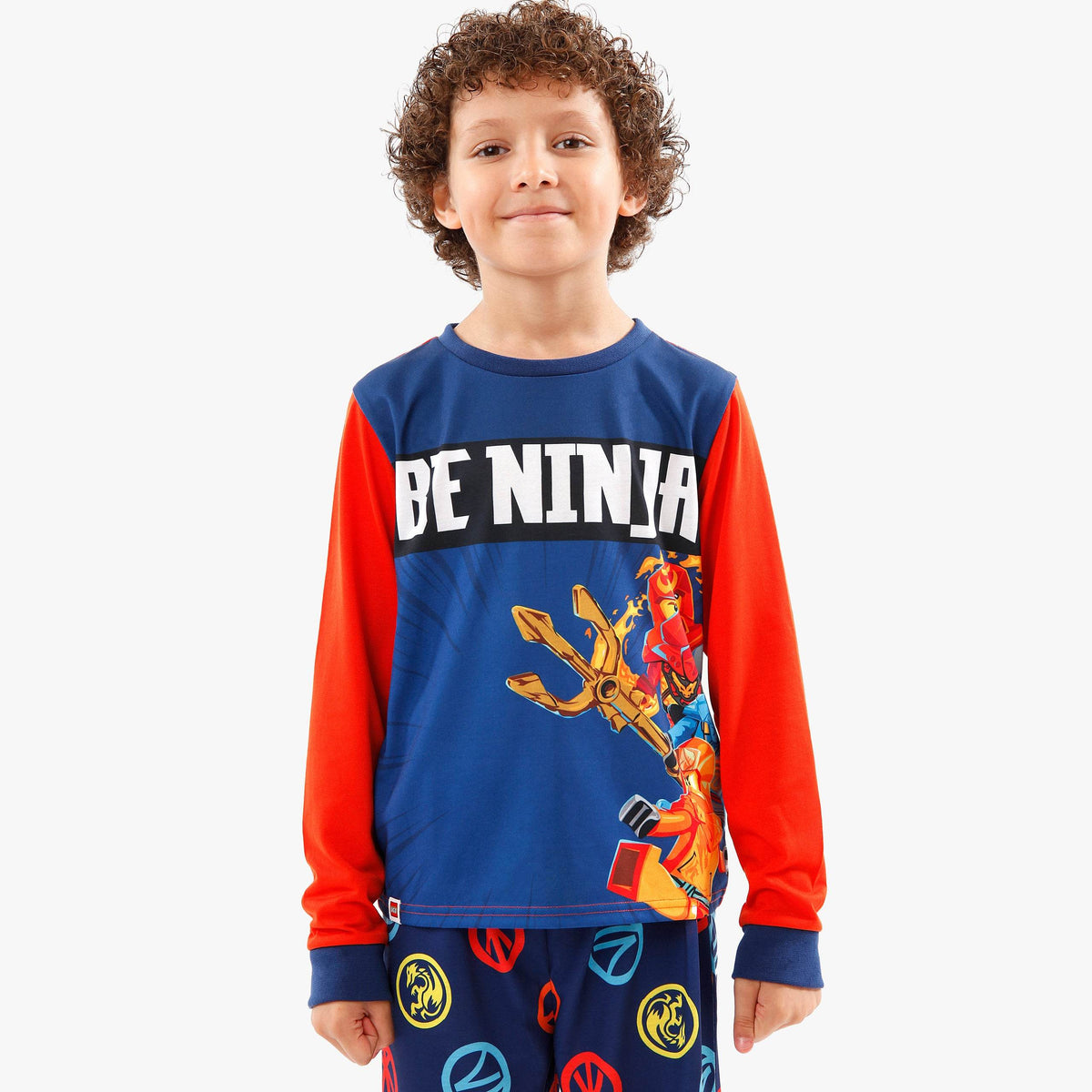 Lego Ninjago Kids Pyjamas | Long Sleeve Ninja PJs | Blue/Red ...