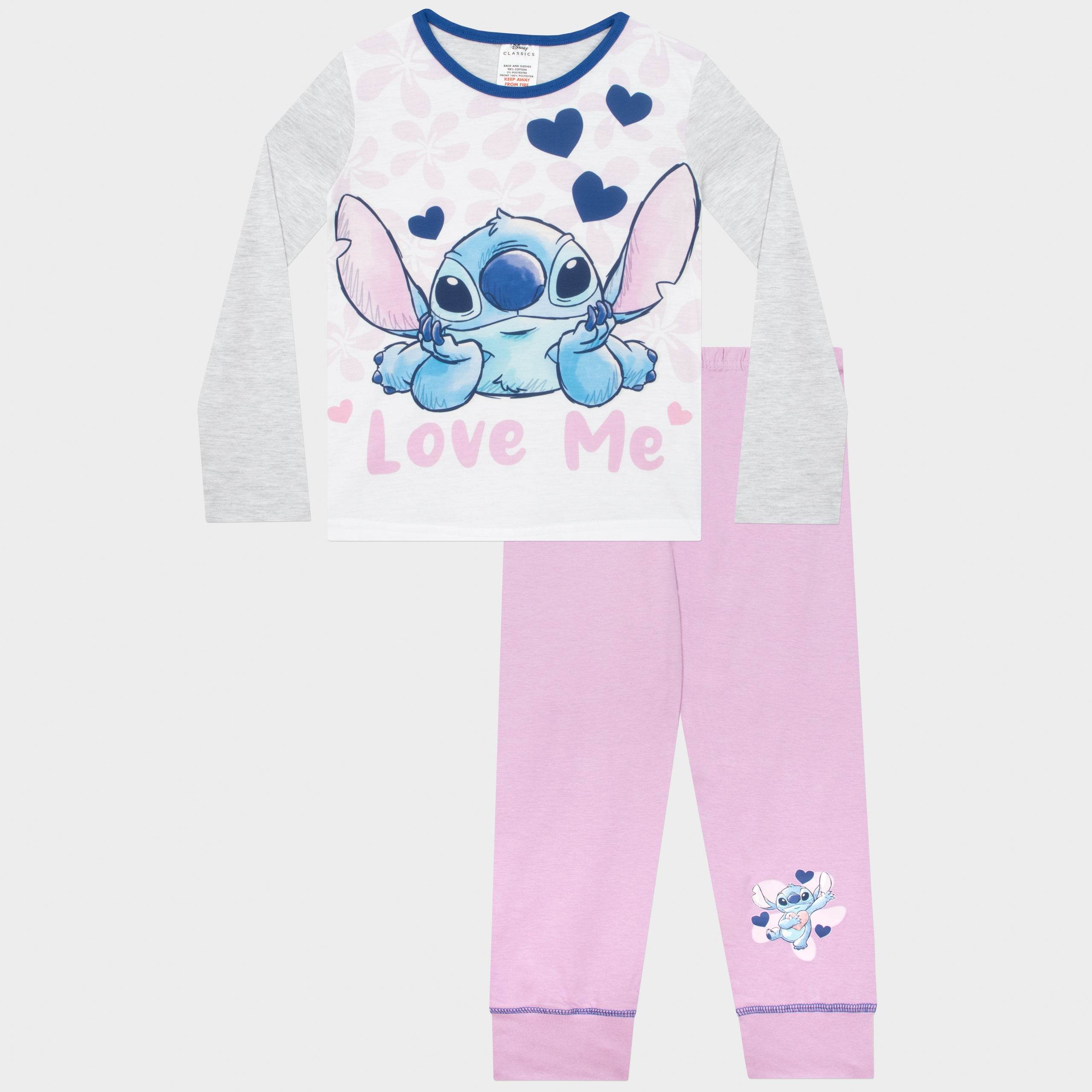 Lilo and Stitch Pyjamas | Cute Stitch PJ Set | Disney Girls Pyjamas ...