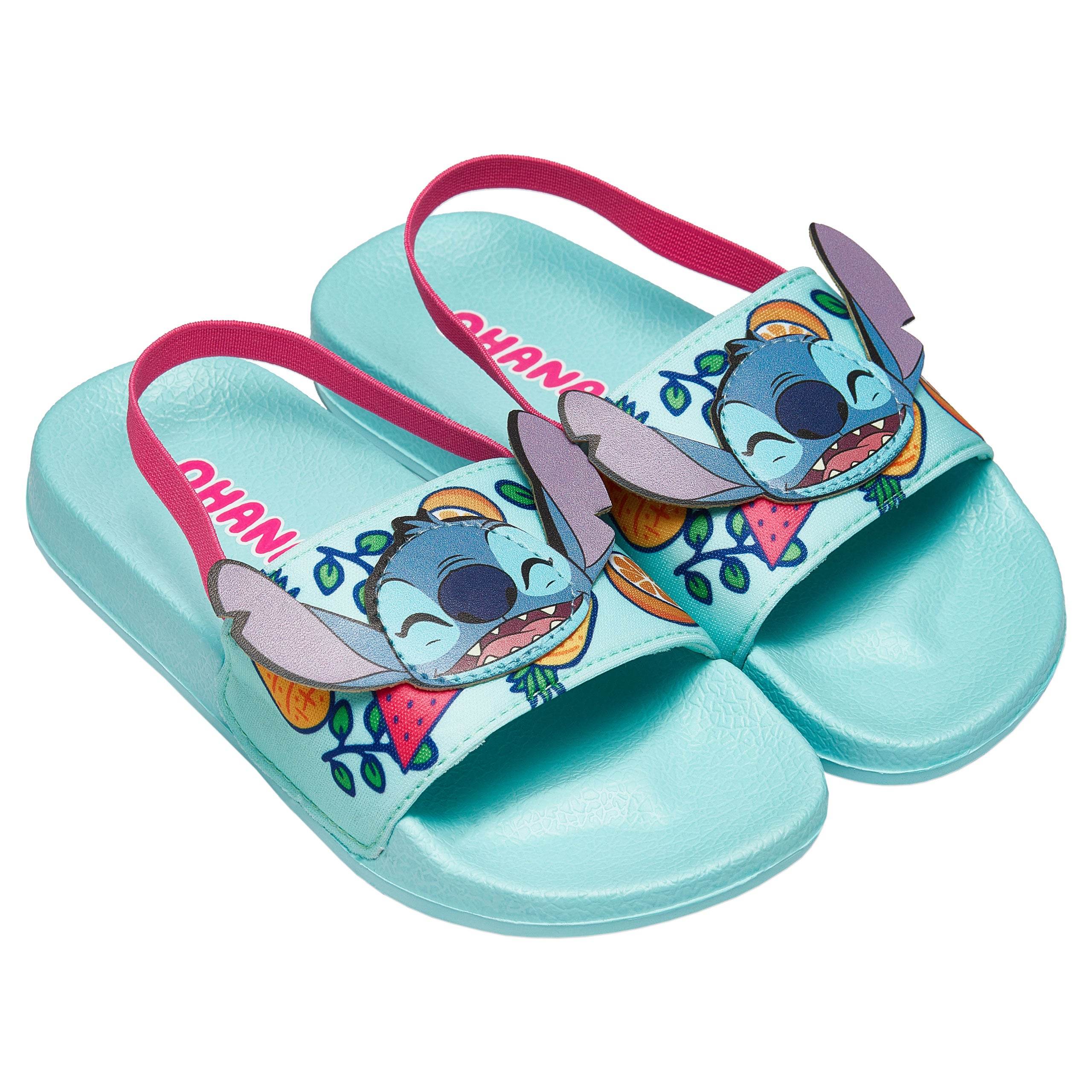 Girls Lilo And Stitch Sliders | Stitch Shoes | Disney Sandals ...