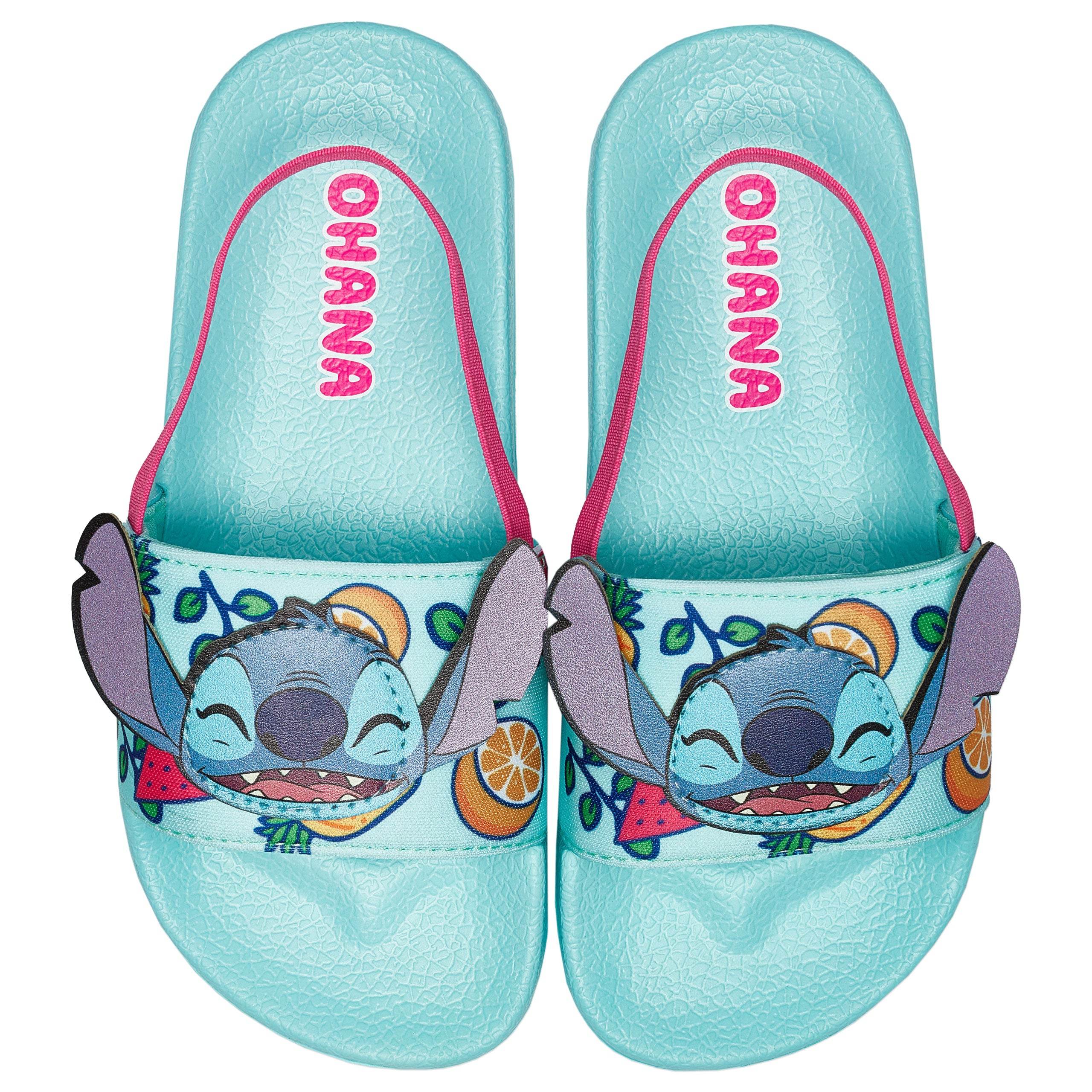 Girls Lilo And Stitch Sliders | Stitch Shoes | Disney Sandals ...