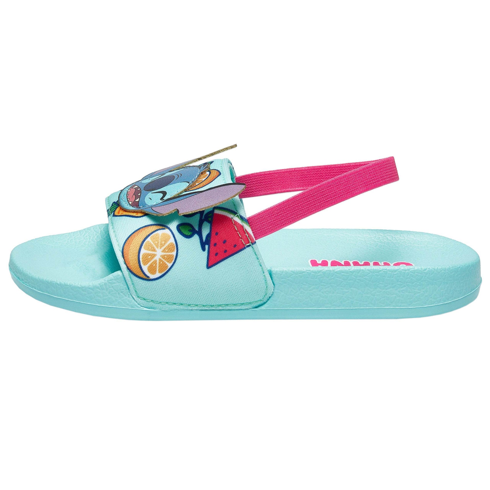 Girls Lilo And Stitch Sliders | Stitch Shoes | Disney Sandals ...