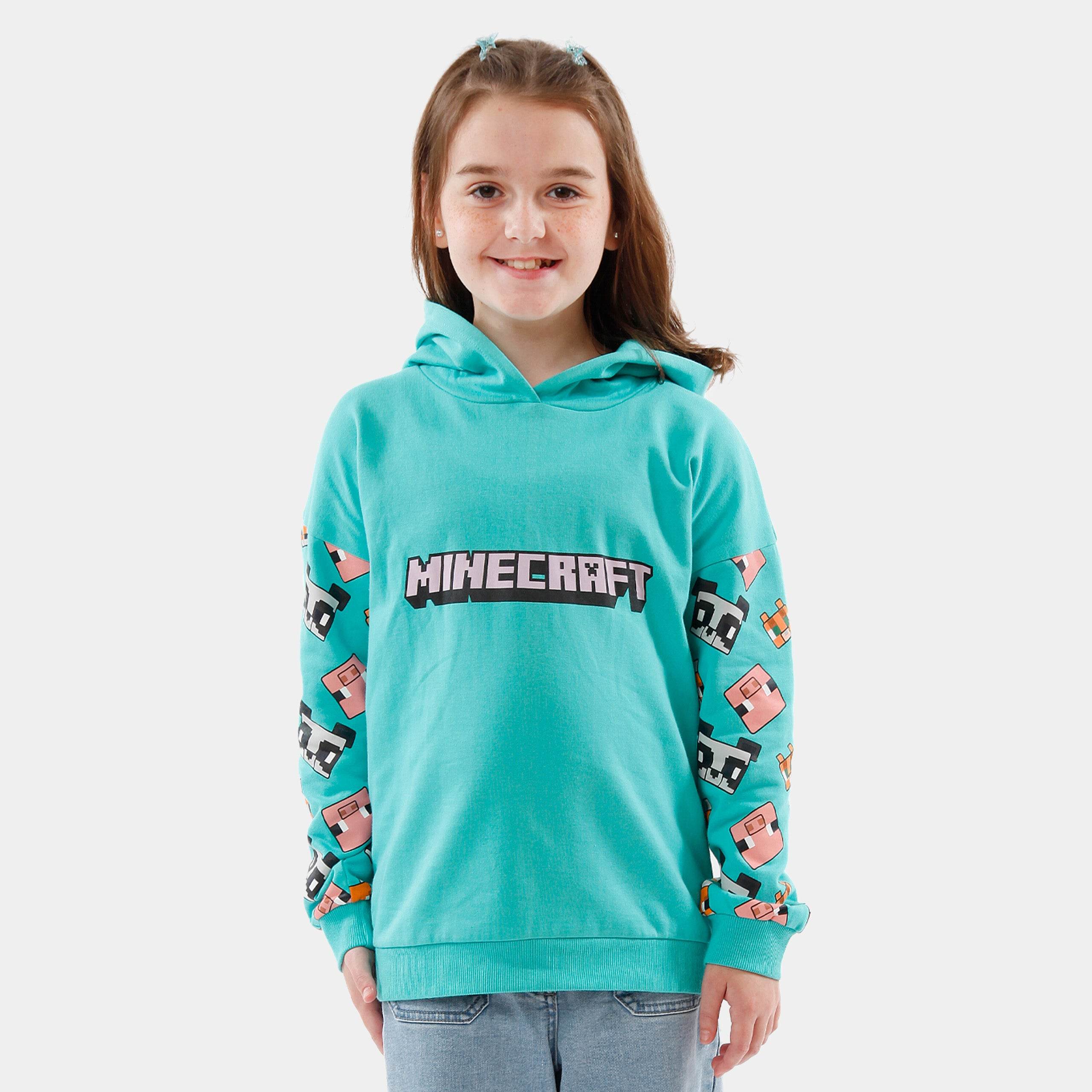 Minecraft Girls Hoodie | Kids | Officially Licenced Merchandise ...