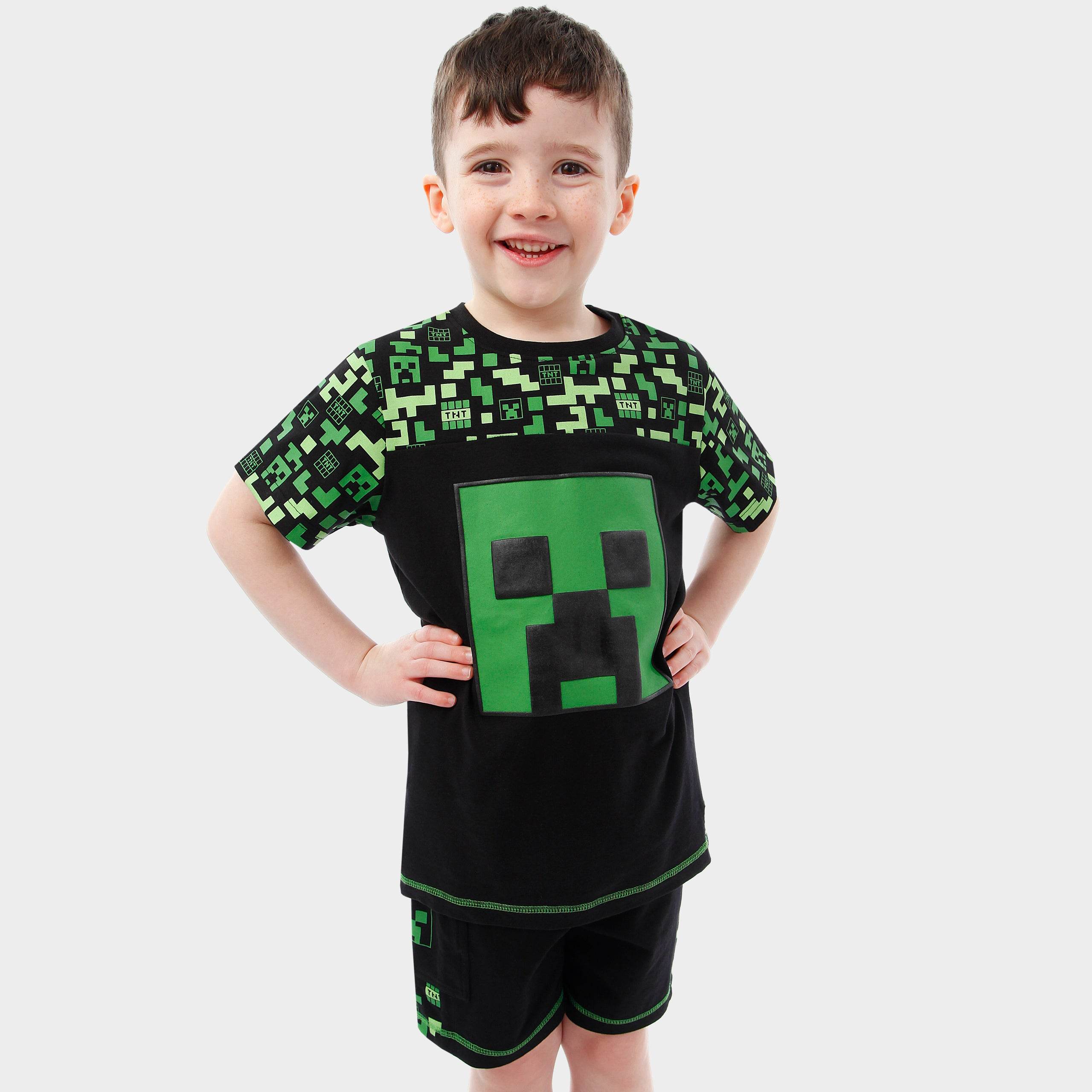 Minecraft Creeper Top and Shorts | Boys | Character.com