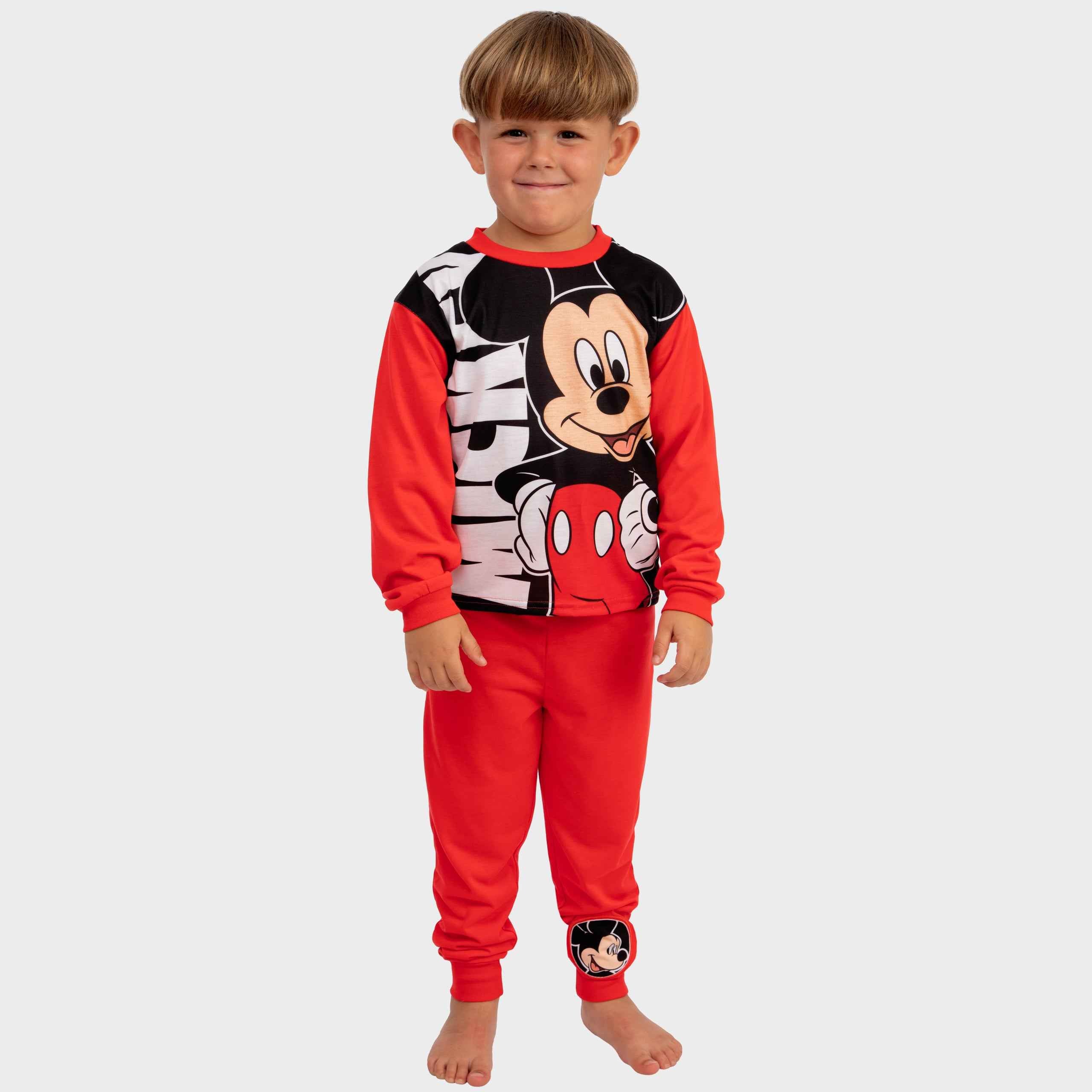 Mickey Mouse Long Pyjamas | Disney Pjs | Long Pyjamas For Boys ...