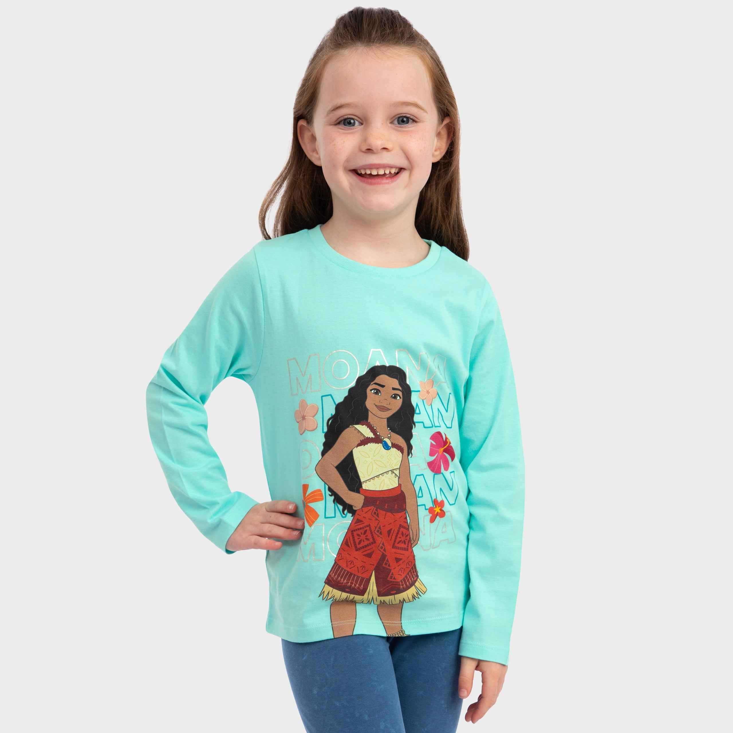Disney Moana Long Sleeve T-Shirt | Girls Disney T Shirt | Moana Top ...