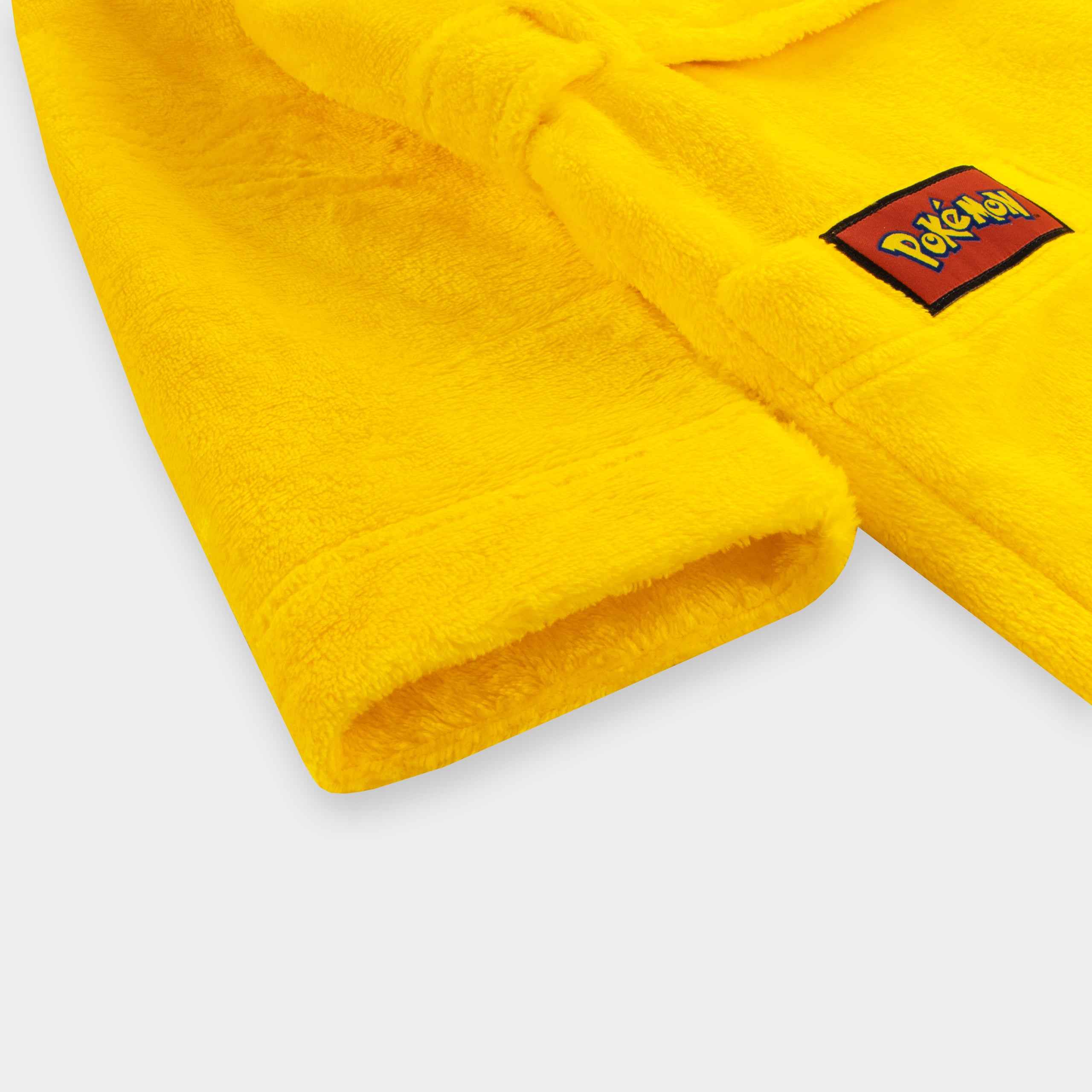 Kids Character Robe Fleece Pokemon Childrens/Kids Pikachu Faces ...