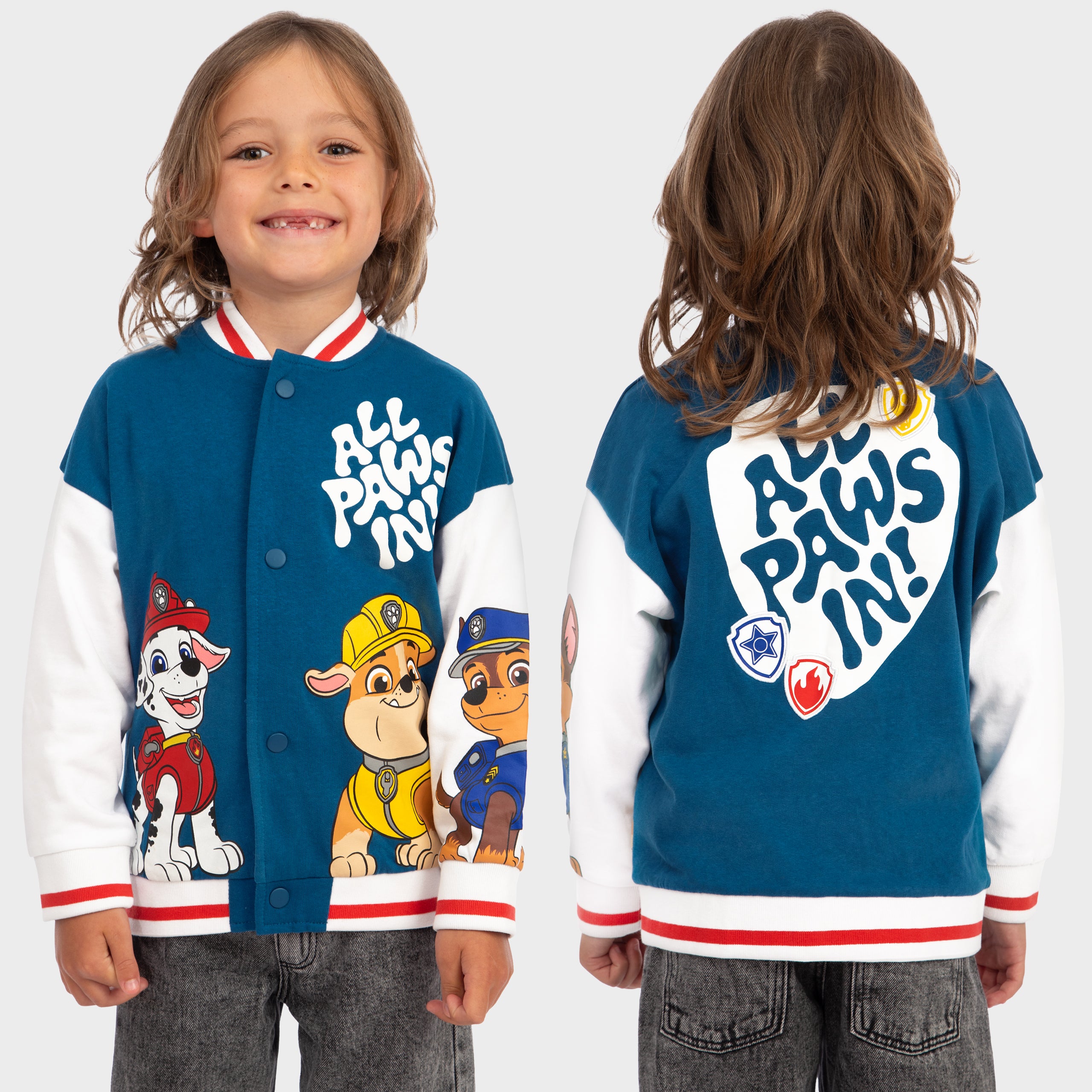 PAW Patrol Varsity Jacket - Chase, Rubble And Marshall – Character.com