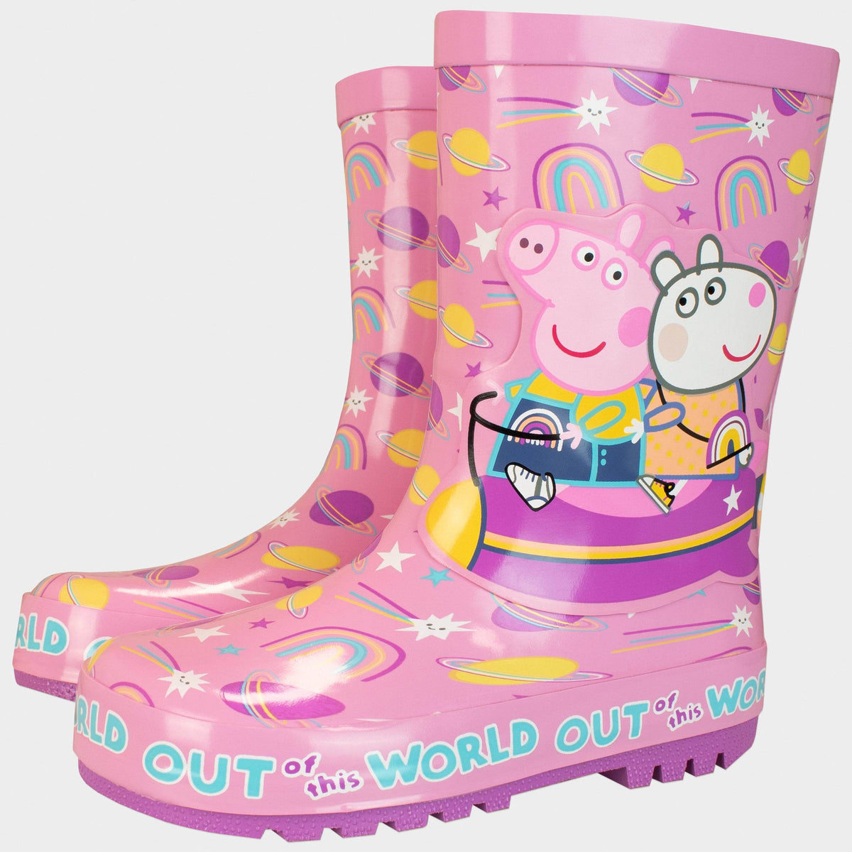 Peppa Pig Girls Wellies | Peppa & Suzy | Wellington Boots | Pink ...