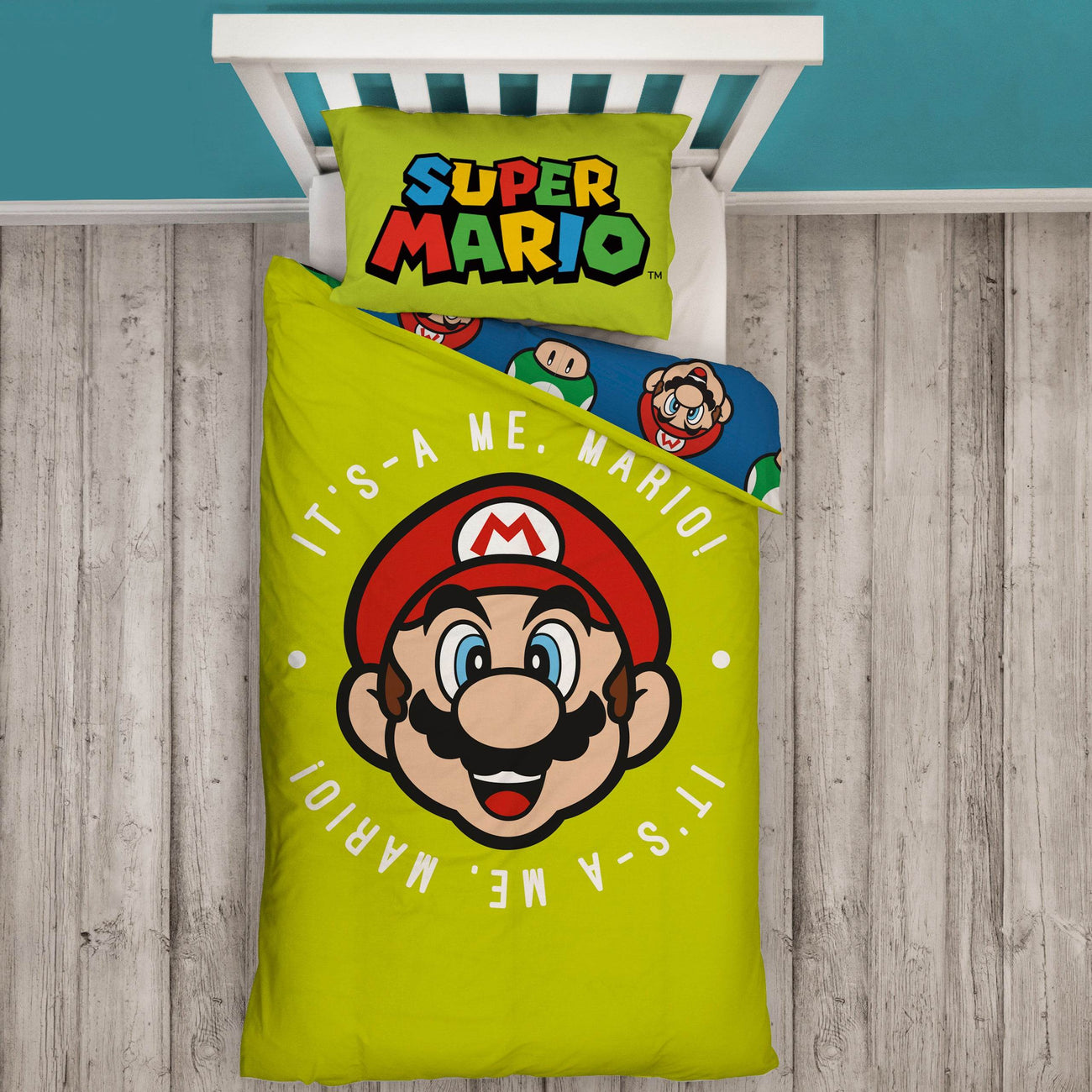 Super Mario Single Duvet Set| Kids| Official Character.com Merchandise