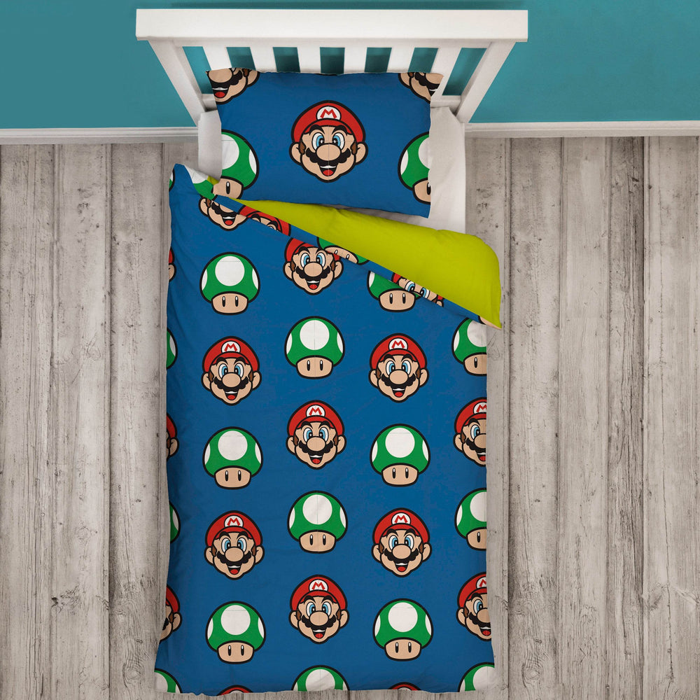 Super Mario Single Duvet Set| Kids| Official Character.com Merchandise