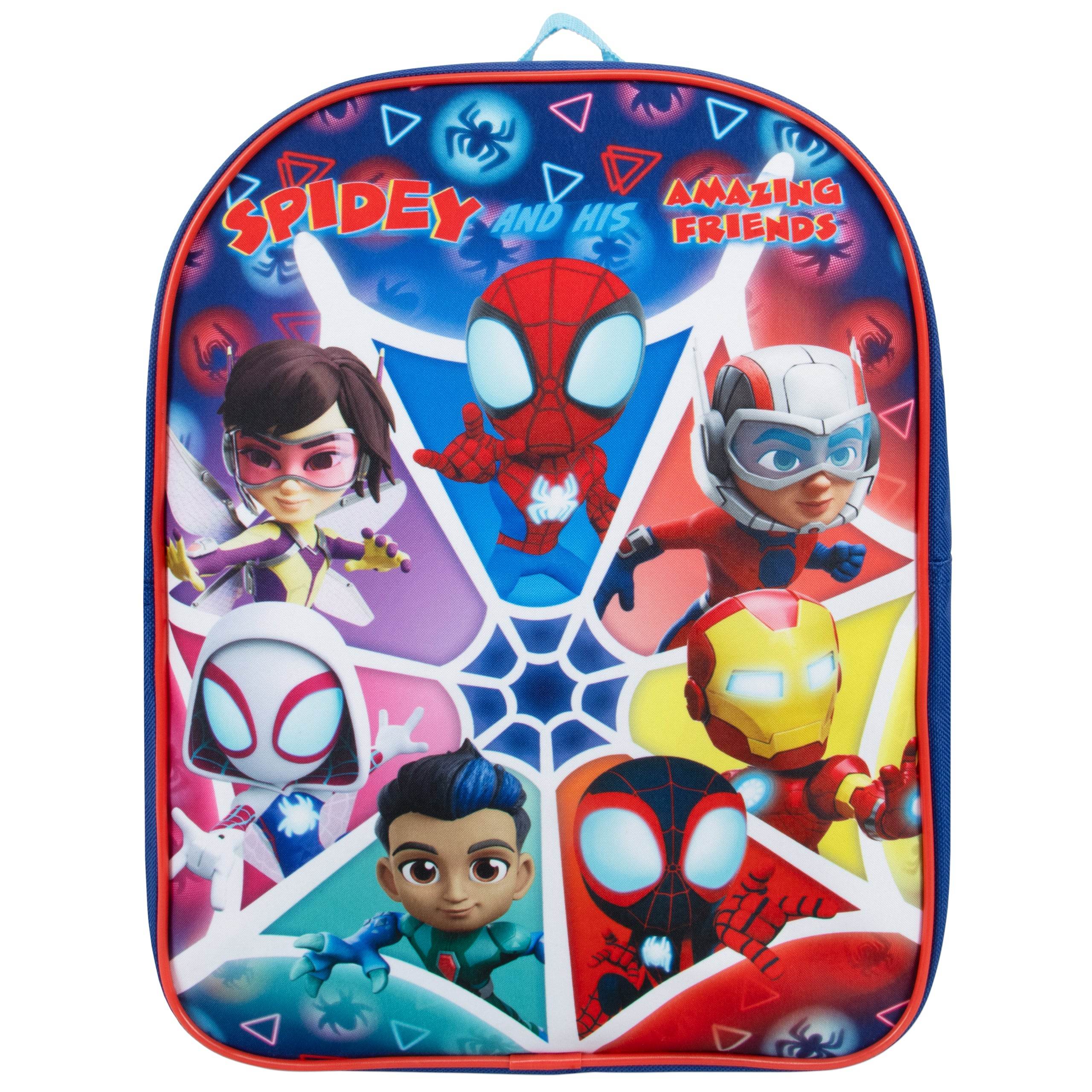 Spiderman Backpack Kids Avengers Marvel Spiderman Backpack With Lunch ...