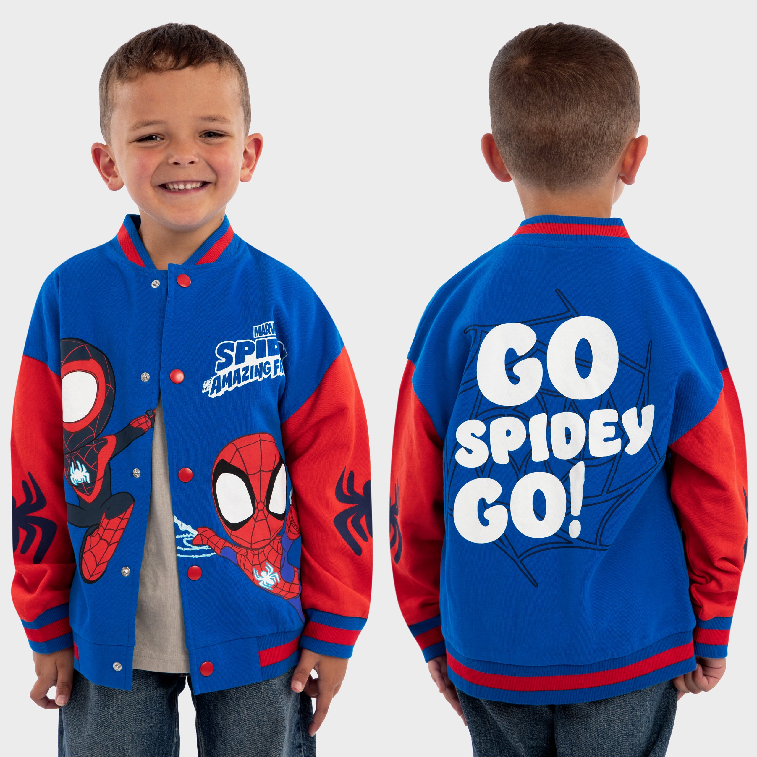 Spidey And Friends Bomber Jacket | Boys Spiderman Jacket | Spider-Man ...