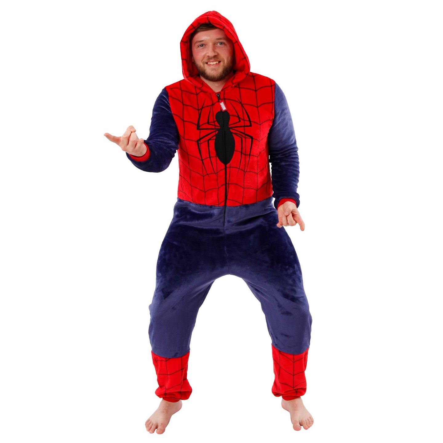 Marvel Spiderman Mens Onesie| Super Soft Fleece | Spiderman Outfit ...