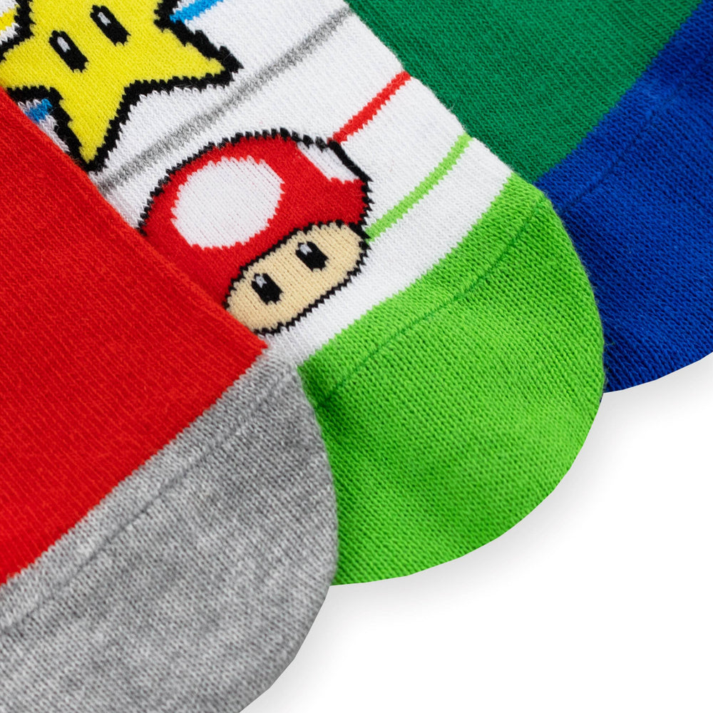 Super Mario Socks 3 Pack | Officially Licenced Merchandise – Character.com