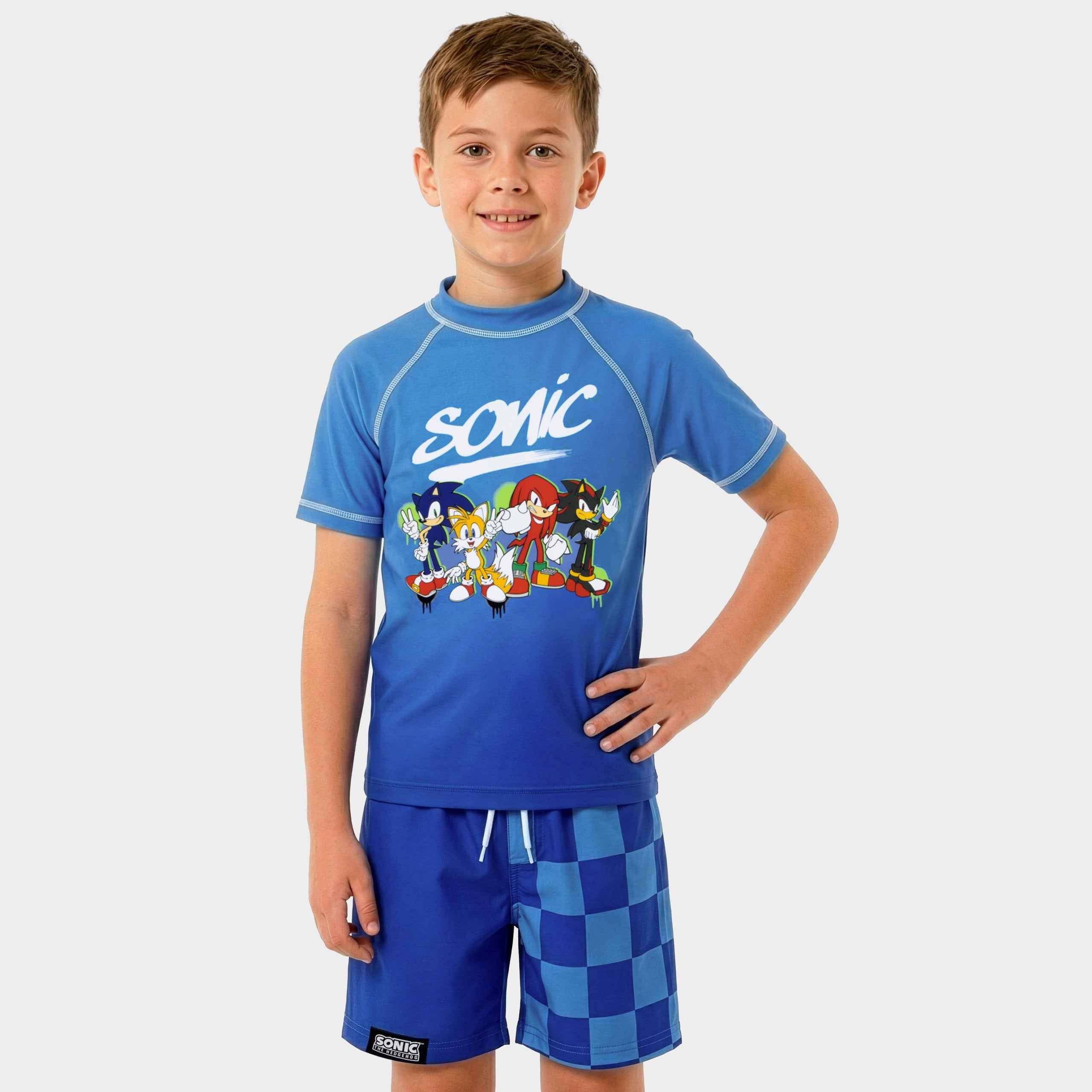 Sonic The Hedgehog Swim Set | Two Piece Swimsuit | Boys Swimwear ...