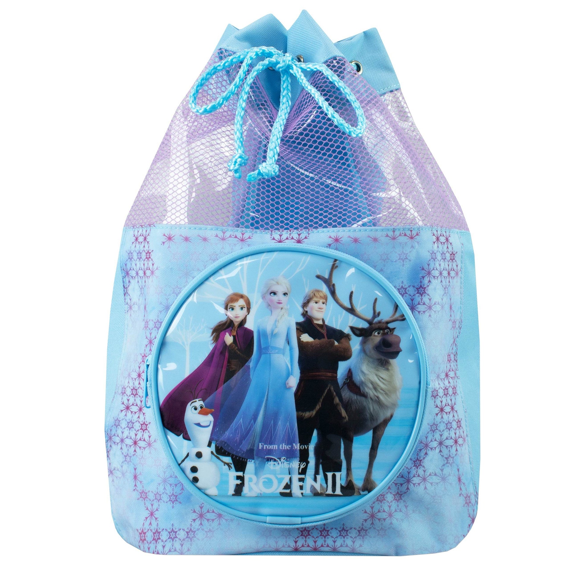 Disney Frozen Swim Bag | Frozen 2 Anna & Elsa | Drawstring | Blue ...