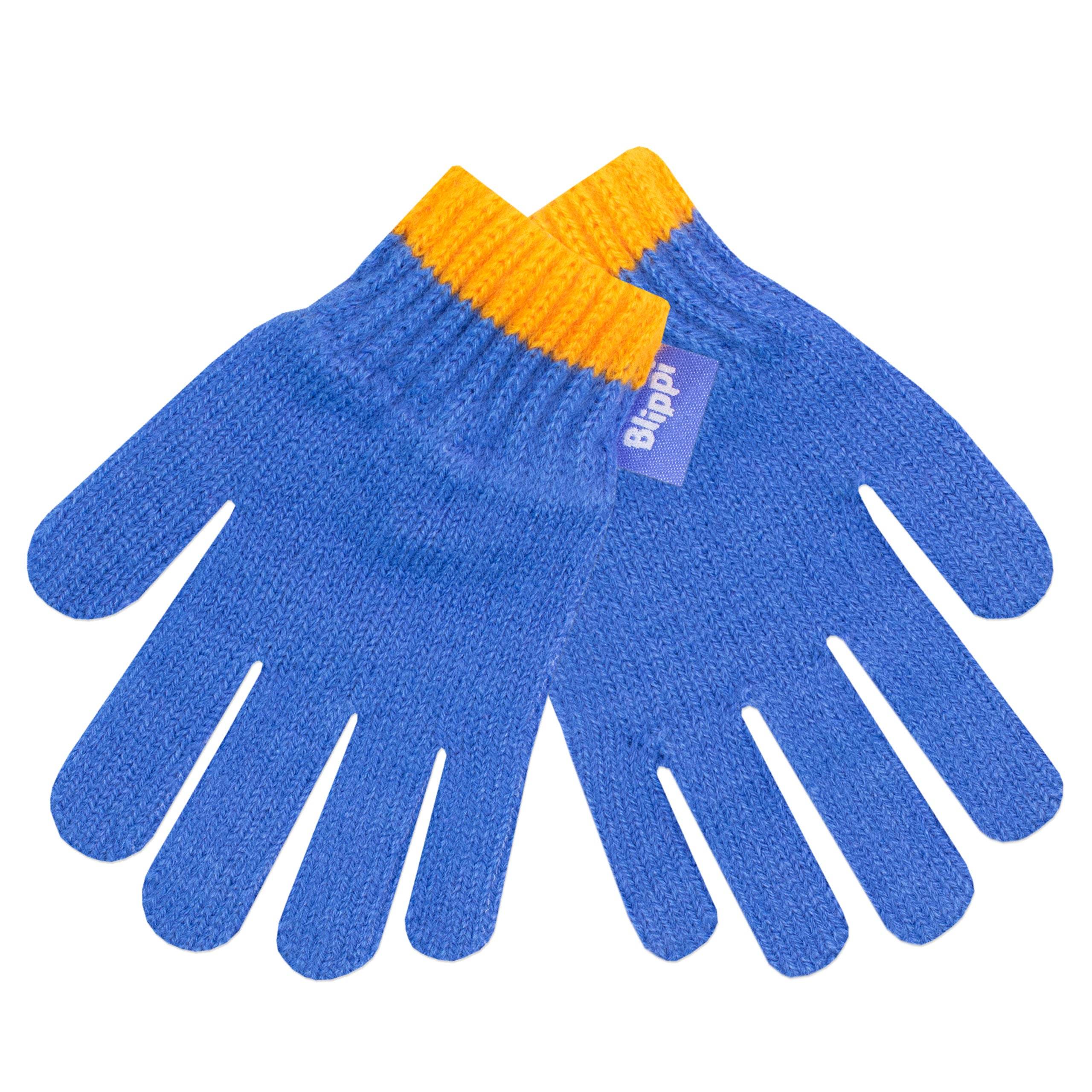 Kids Sherpa Lined Beanie Blippi Toddler Winter Hat And Mitten Set ...