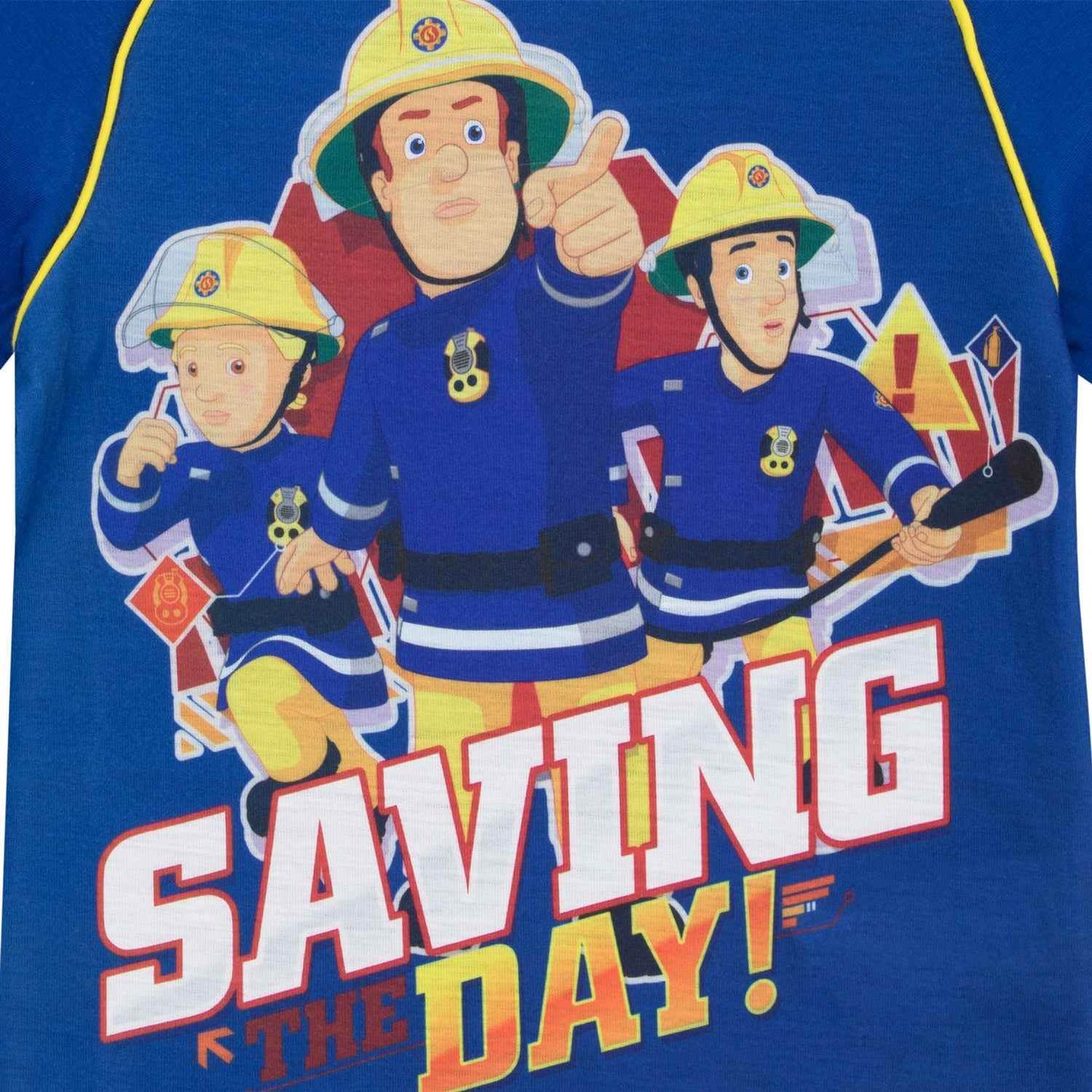 Fireman Sam Boys Pyjamas I Kids Fireman Sam PJs | Blue/Yellow ...