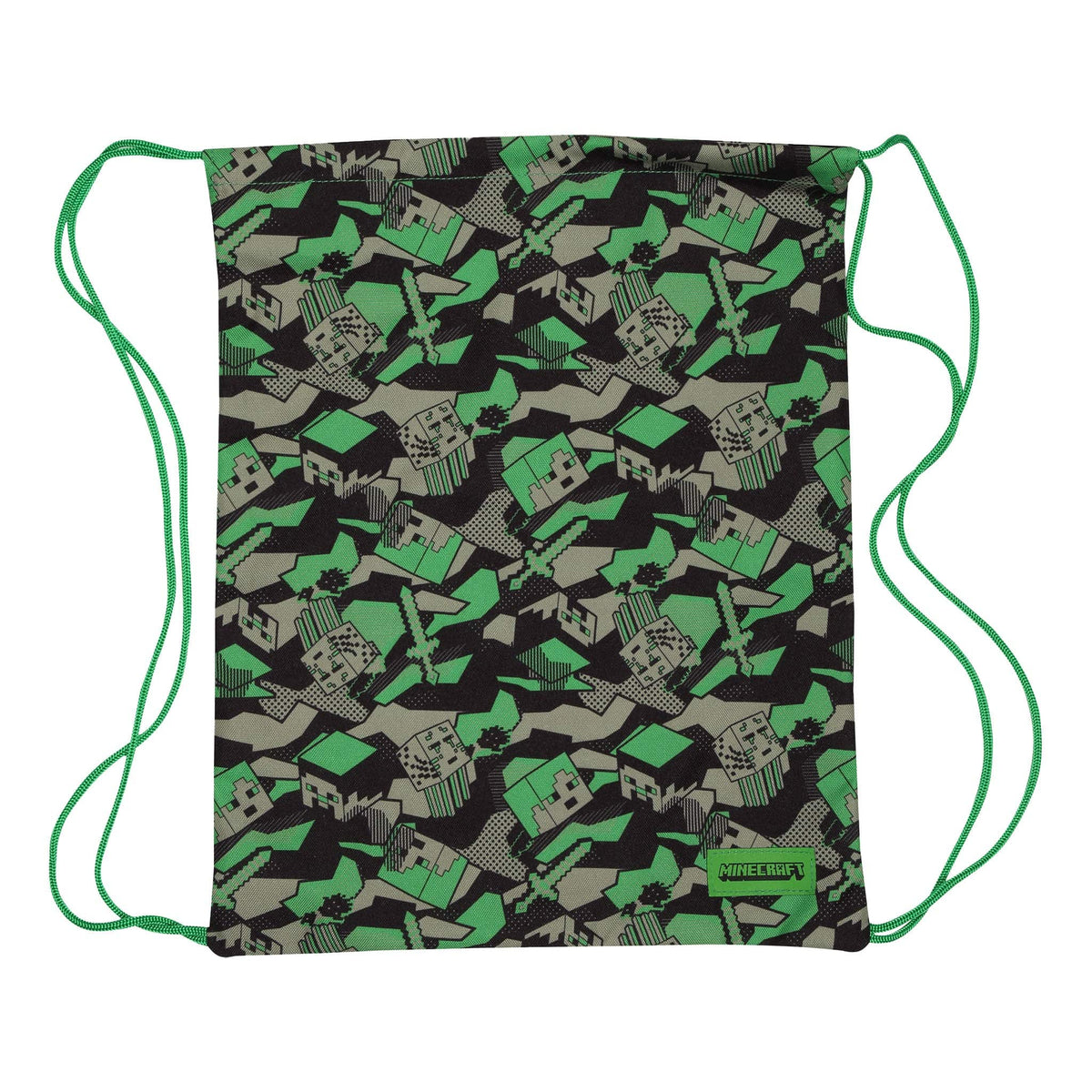 Minecraft Camo Creeper Kids Gym Bag – Character.com
