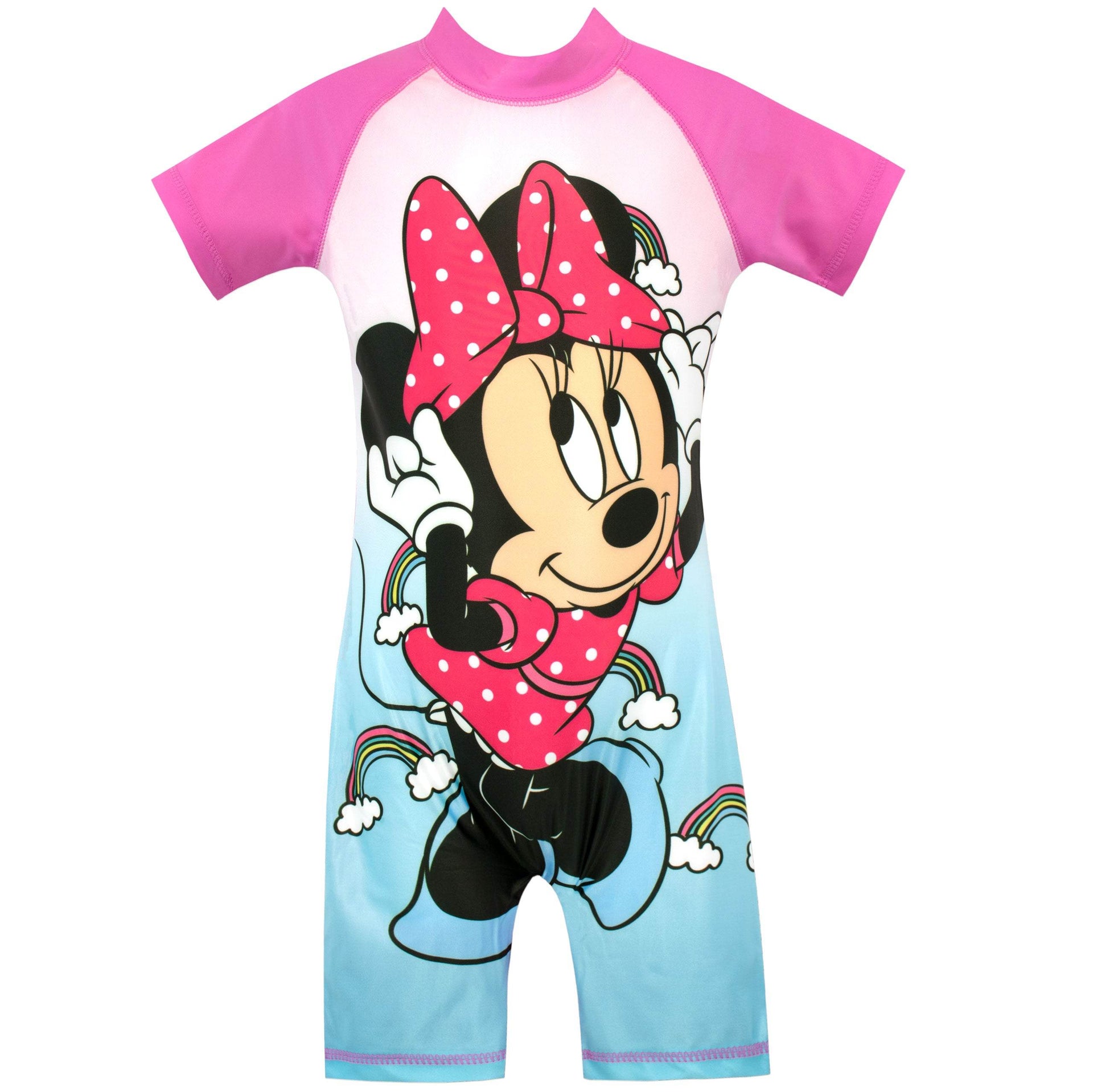 Minnie Mouse Swim Costume | Disney Swimsuit | Pink/Blue – Character.com