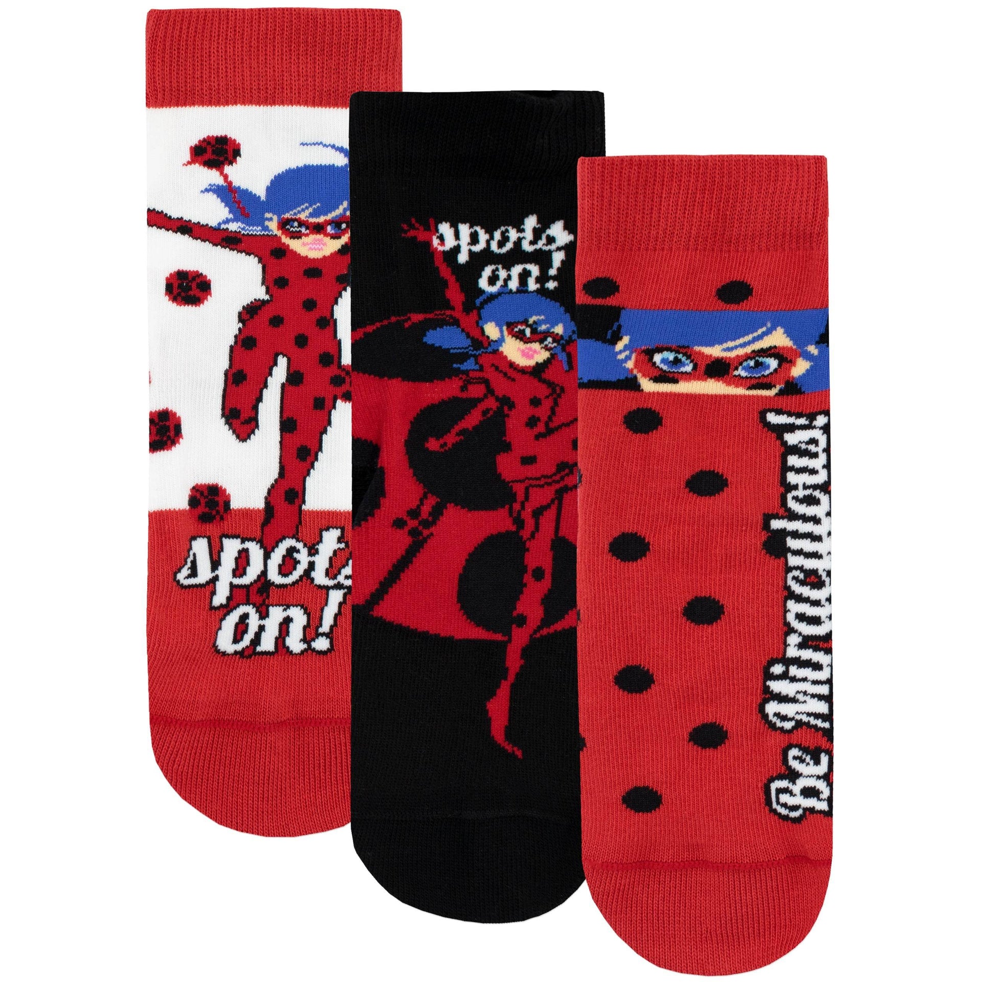 Miraculous Ladybug Socks - Pack of 3 I Character.com