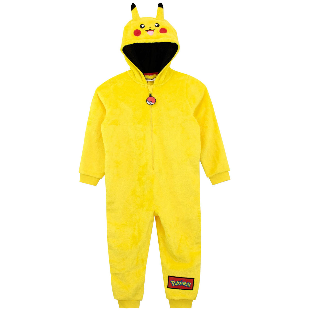 Pokemon Pikachu Kids Onesie | 3D Ears | Soft Fleece | Yellow ...