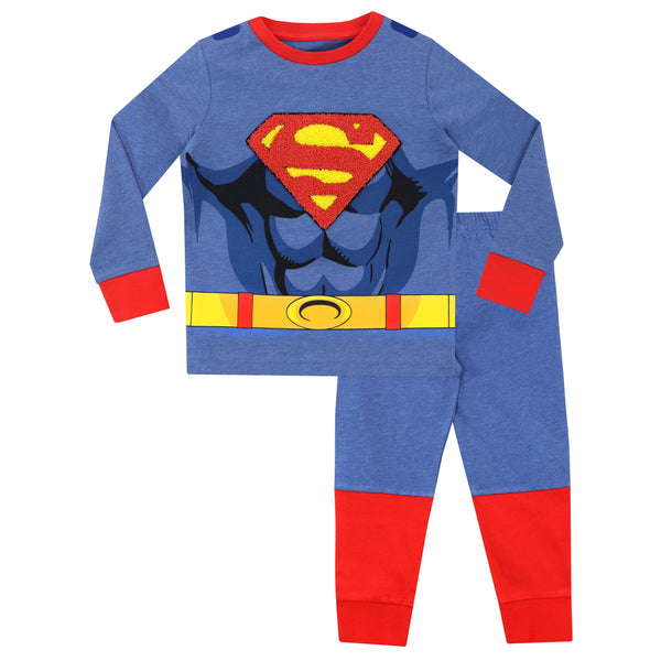 DC Comics Boys Classic Superman Outfit Costume Kids Pajama