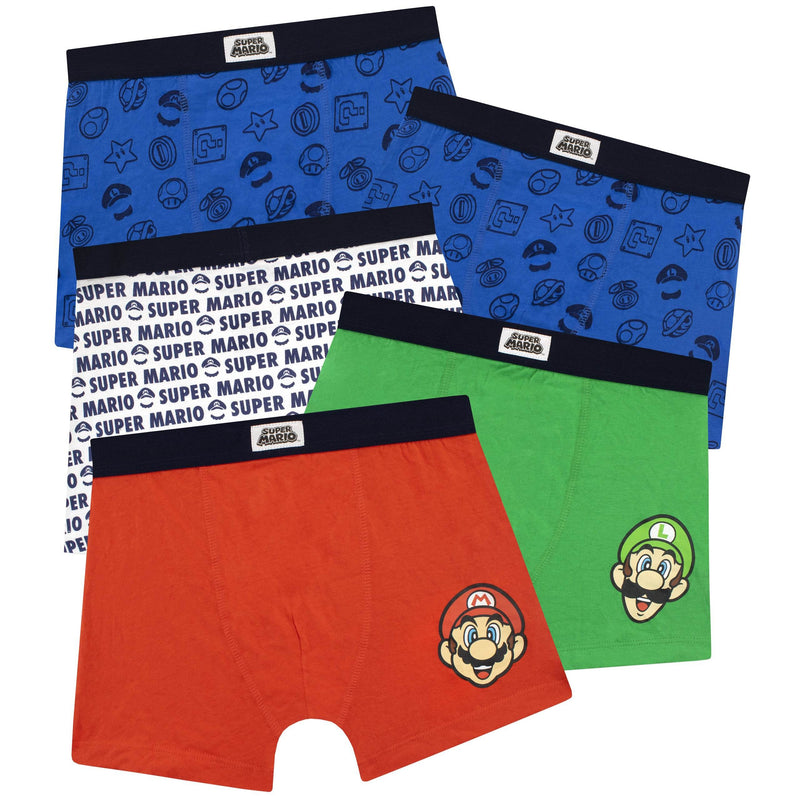 Super Mario 5 Pack Underwear | Kids | Character.com