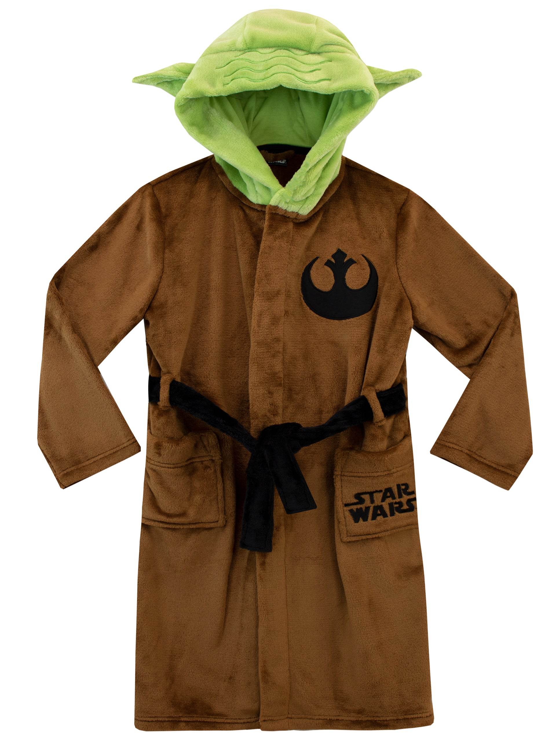 Star Wars Kids Dressing Gown | Yoda | Soft Fleece | Jedi Bath Robe ...